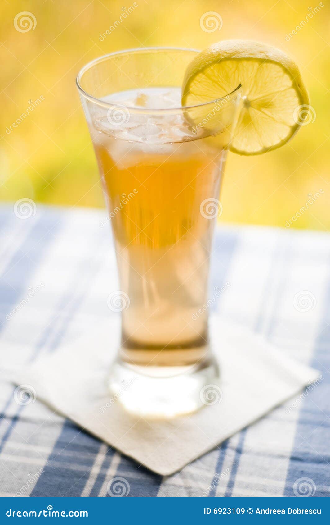 Glass with tea stock image. Image of drink, fresh, freshness - 6923109