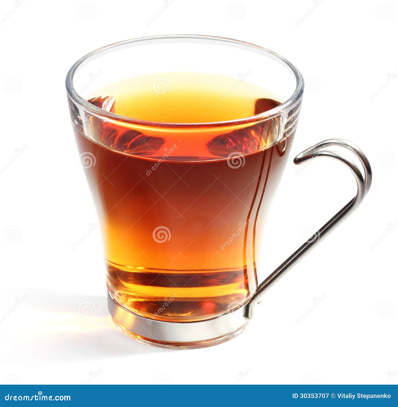 Glass of tea stock image. Image of handle, household - 30353707
