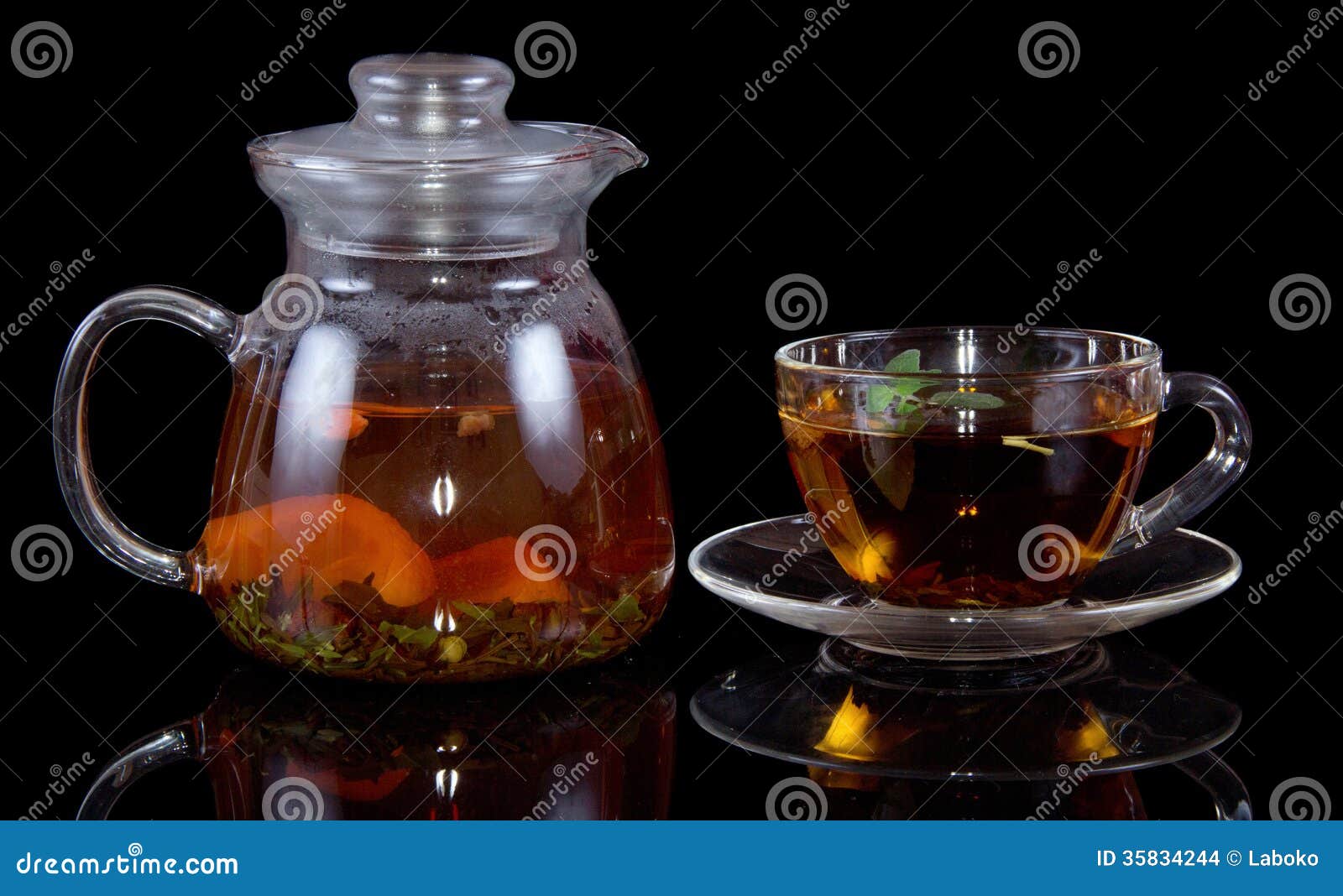 Glass tea pot with cap stock photo. Image of closeup - 35834244