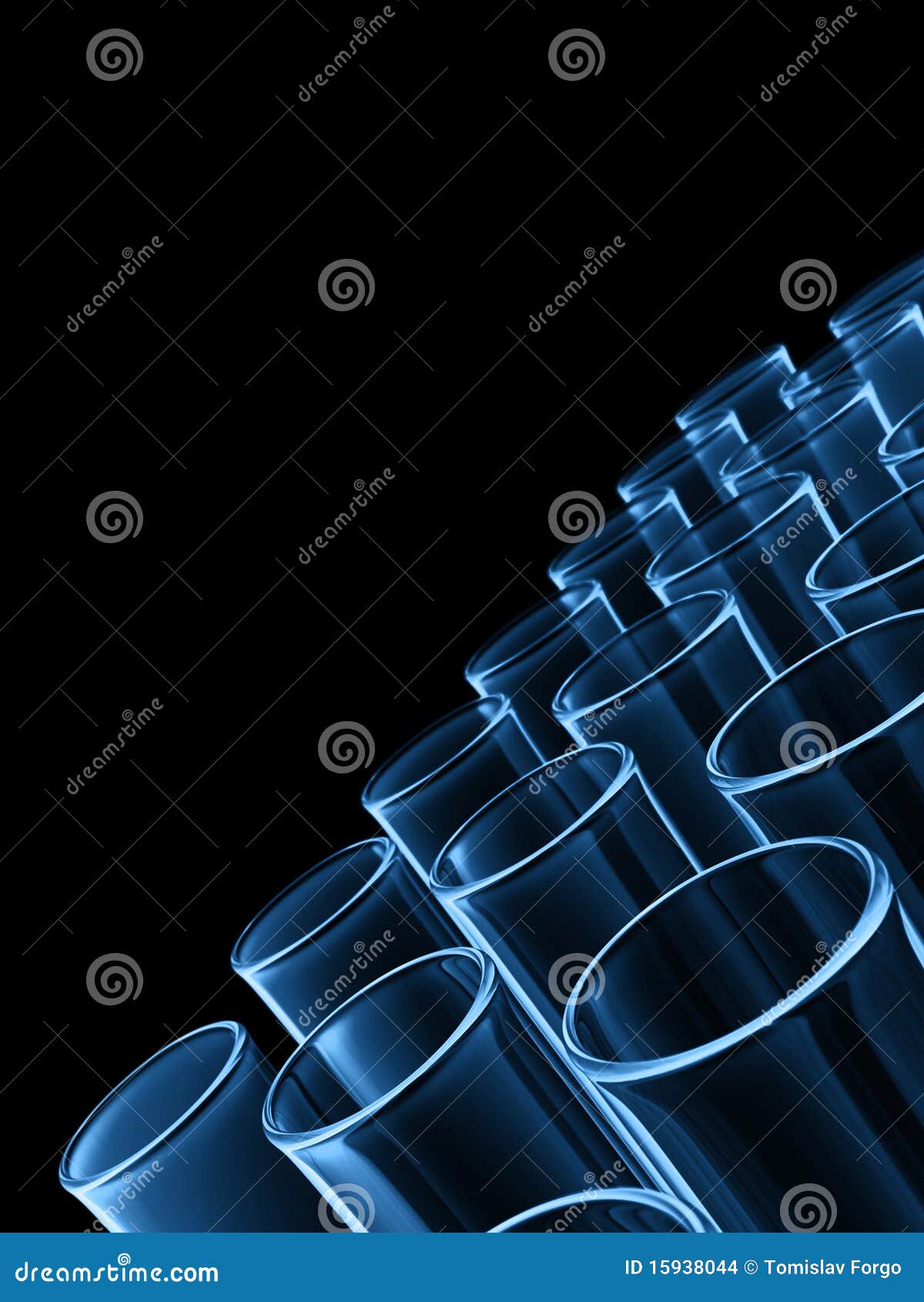 Glass Test Tube Filled With A Liquid And Orange Sediment (precipitate ...