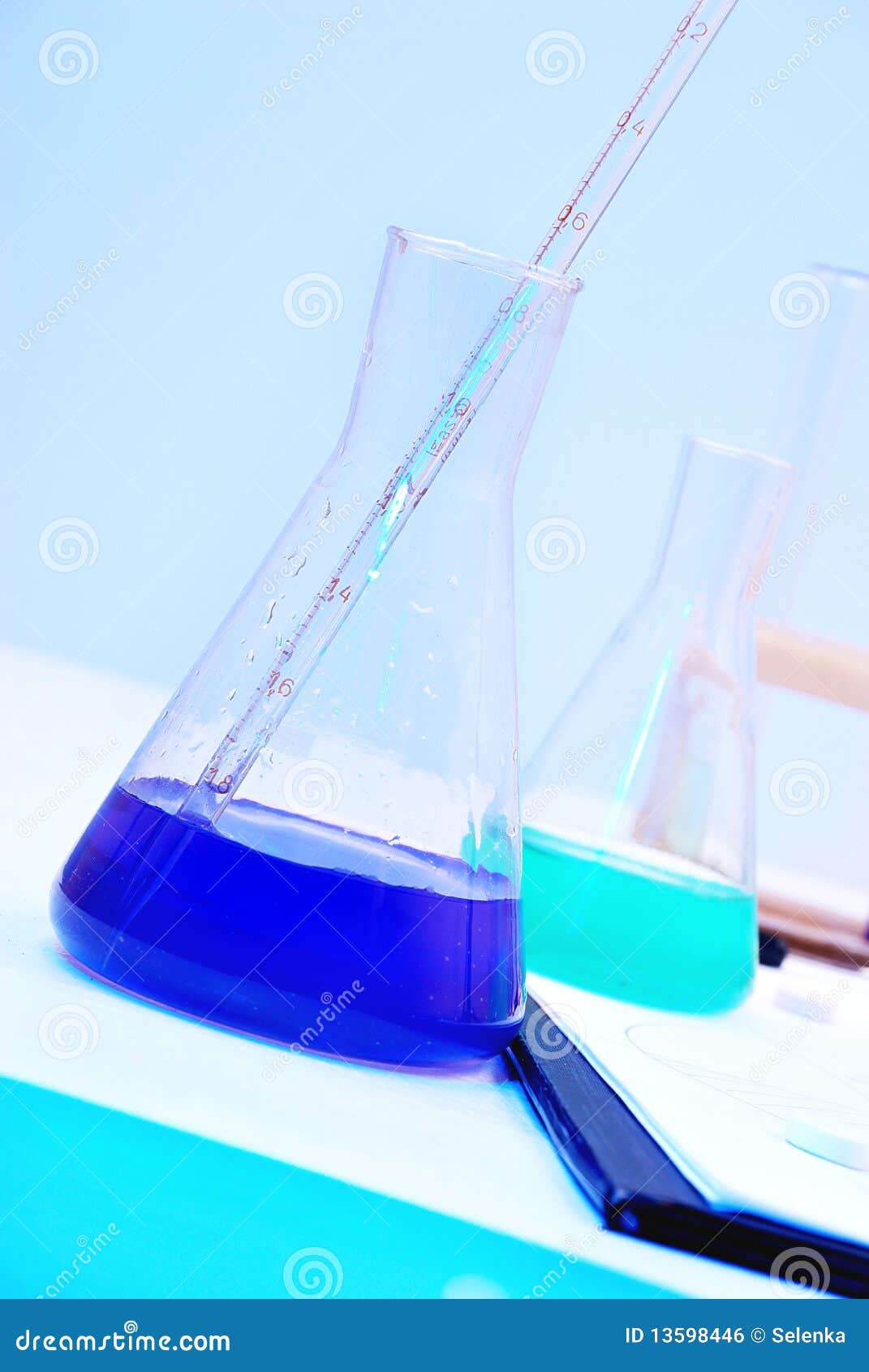Glass Test Tubes Filled with Liquid Stock Photo - Image of equipment ...