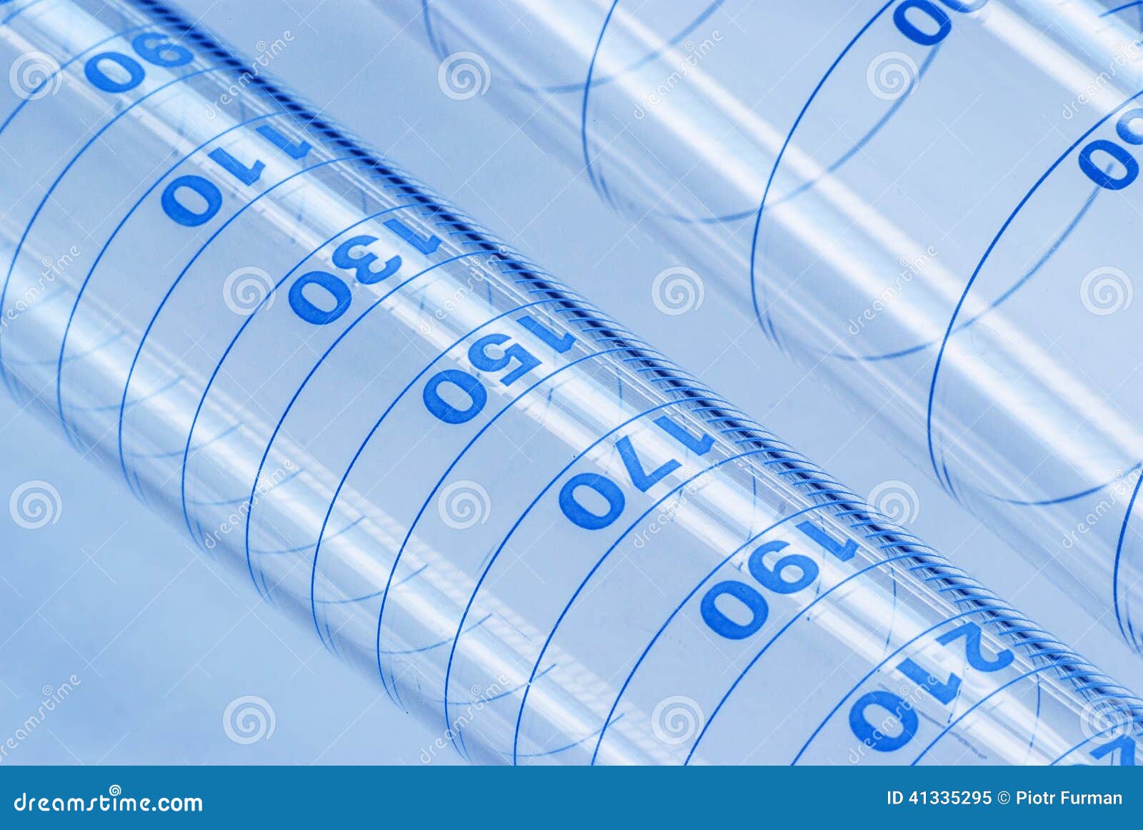 Glass Test Tubes with Markings Stock Image - Image of research ...