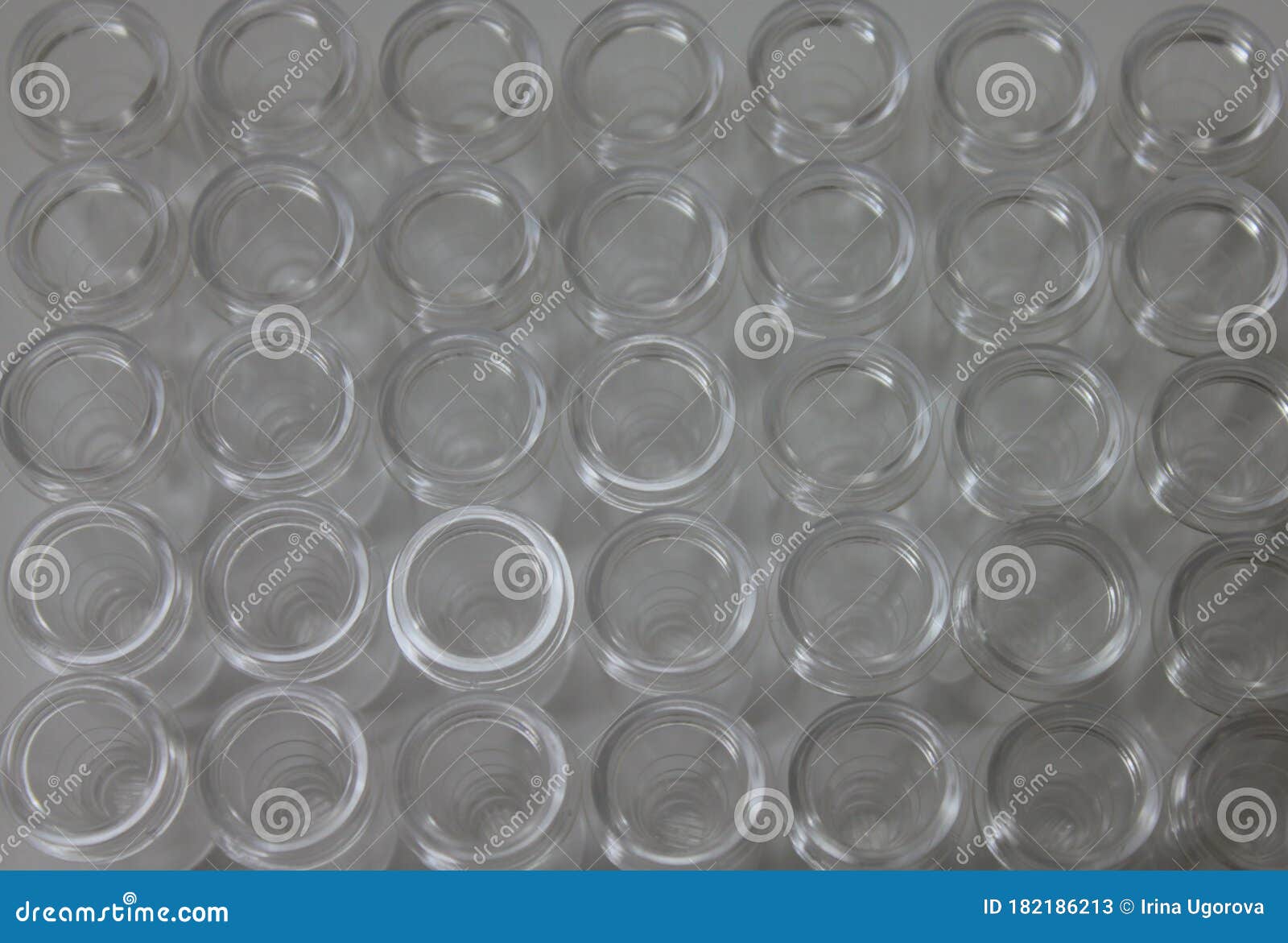 Glass Test Tubes for Performing Blood Tests. Stock Image - Image of ...