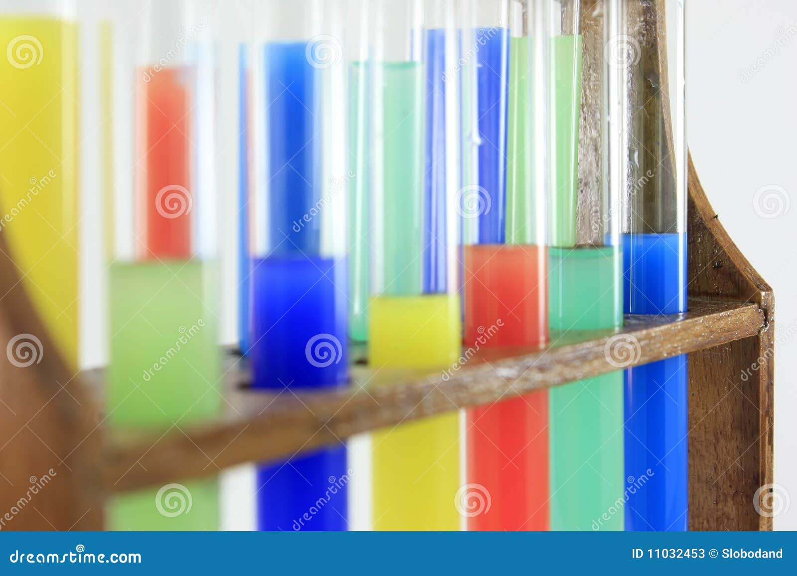 Glass test tubes on a rack stock image. Image of glass - 11032453