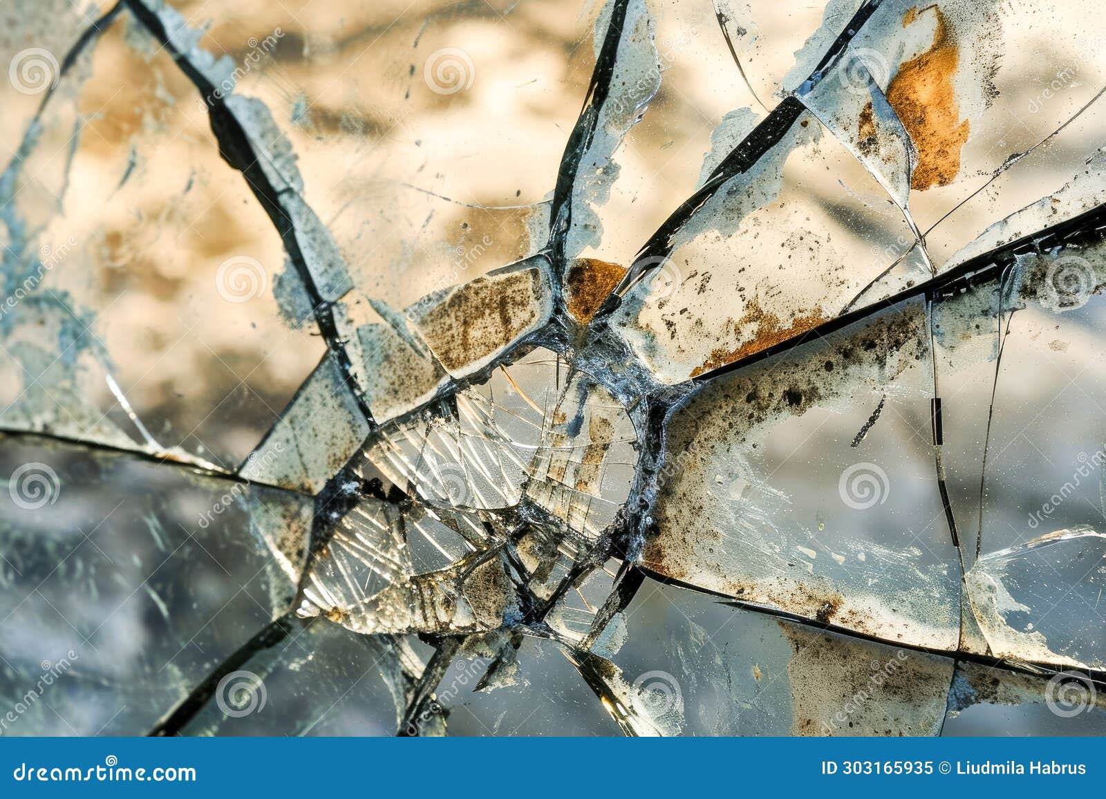 Glass Texture with Cracks and Smudges Stock Illustration - Illustration ...