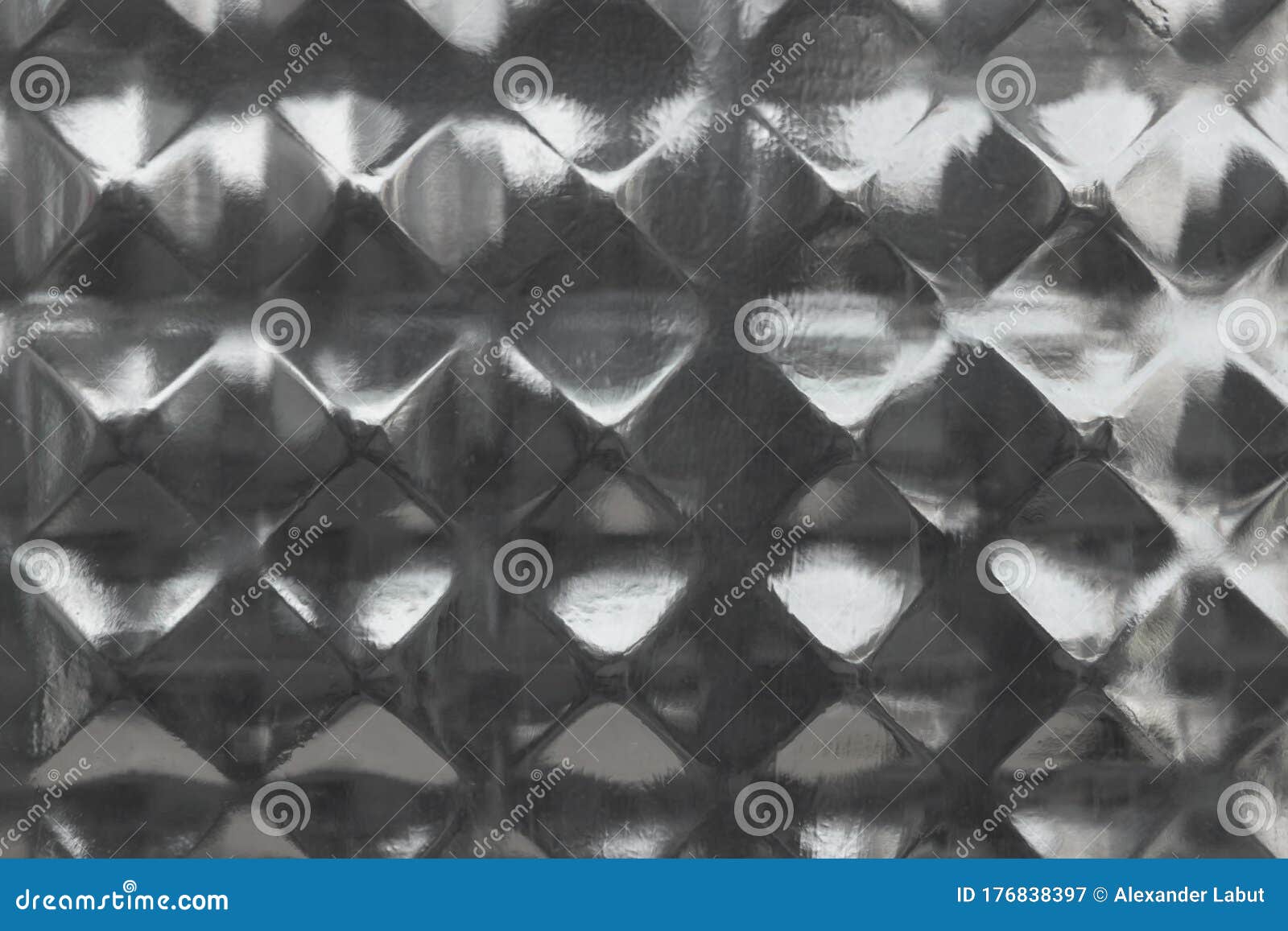 Glass Texture Diamond Shaped Pattern As a Background. Abstract Gray ...