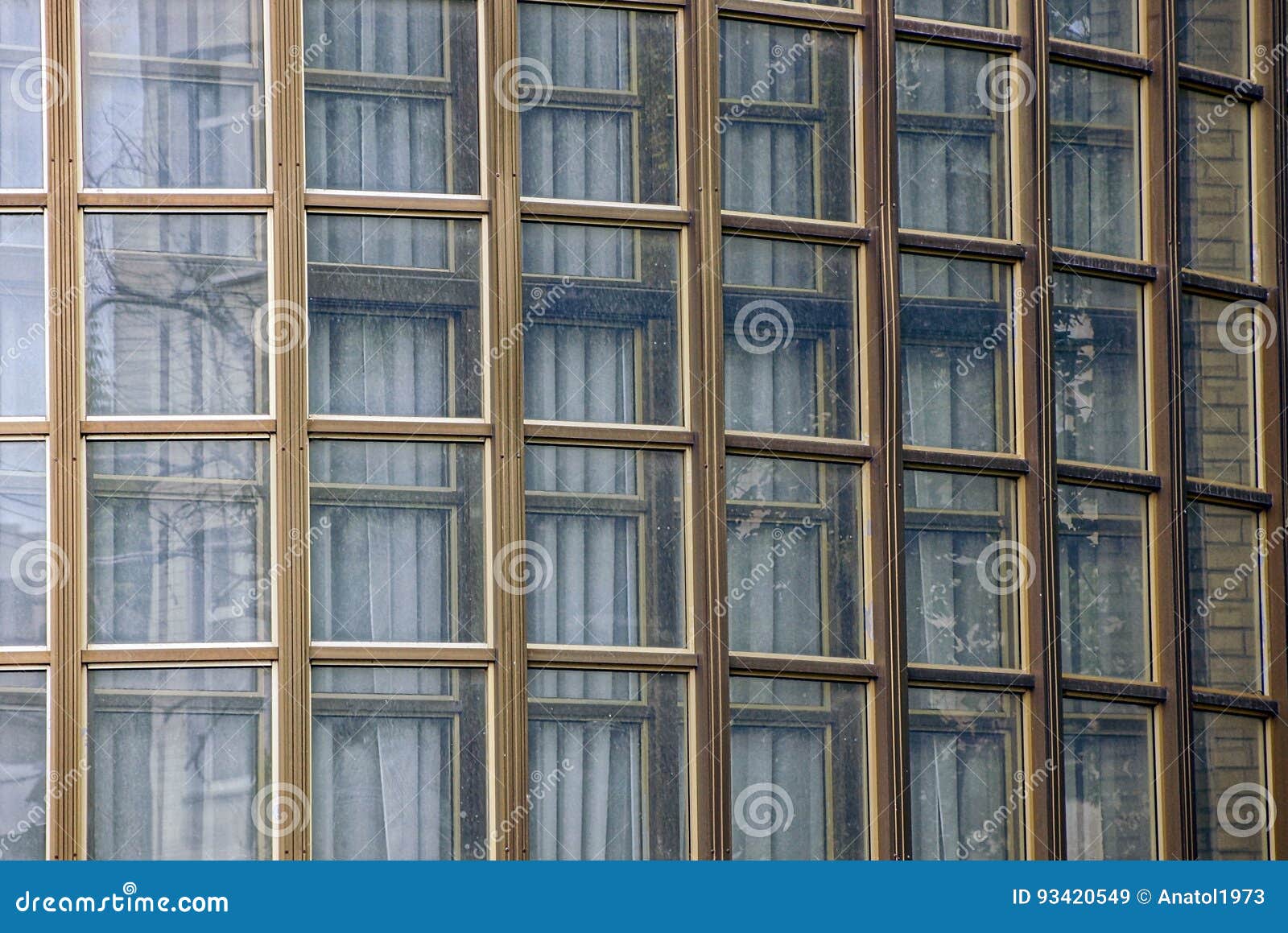 Glass Texture of Many Square Windows Stock Image - Image of closed ...