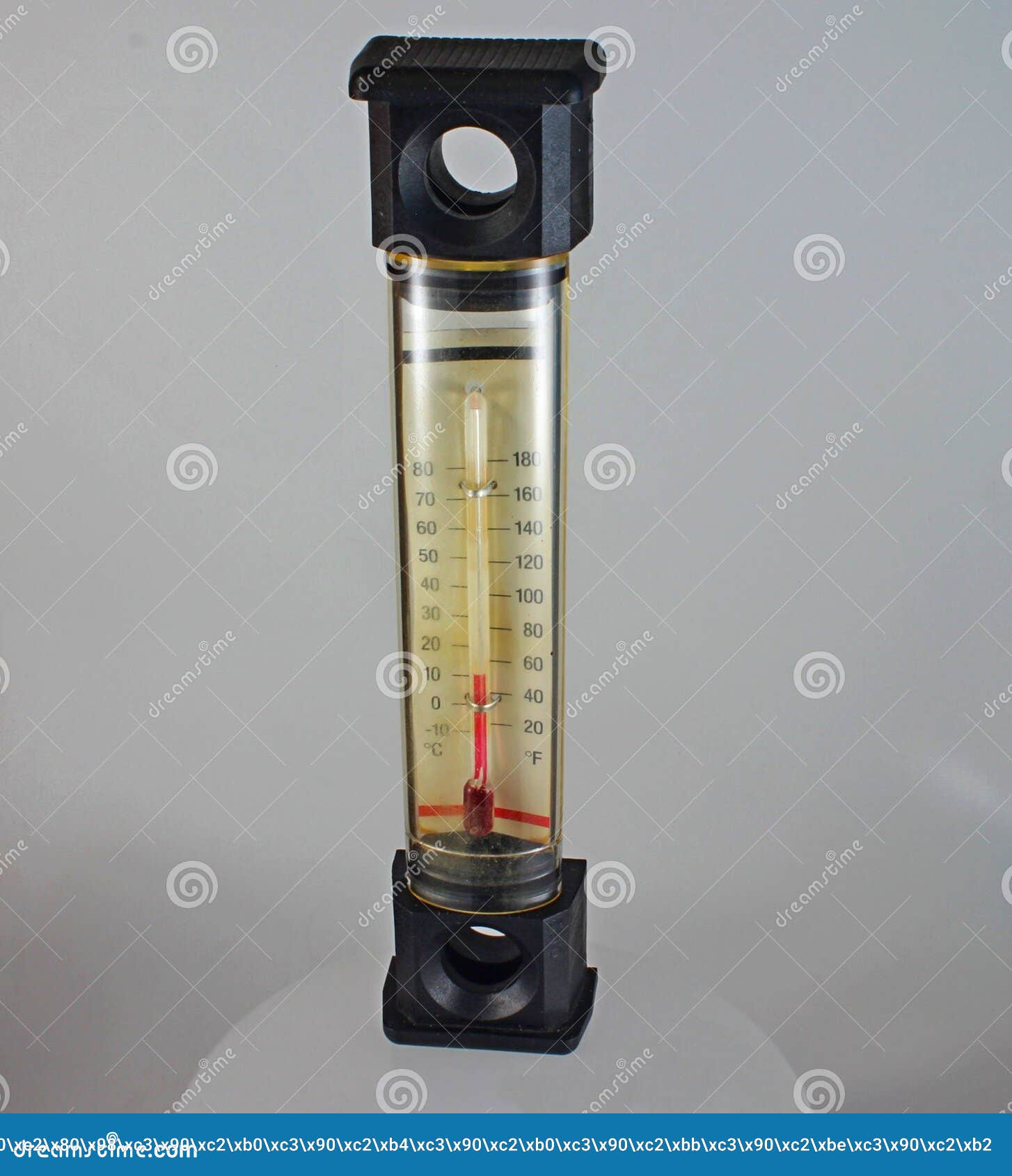 Glass thermometer stock image. Image of fahrenheit, single - 221937655