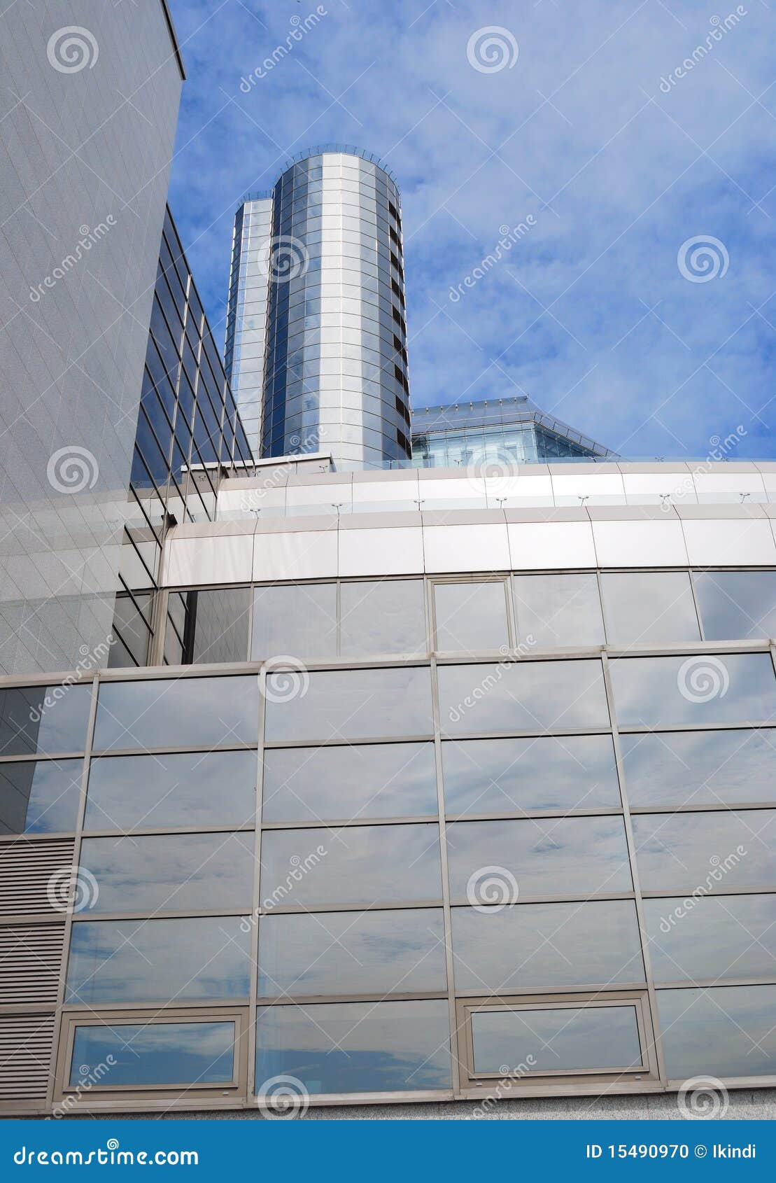 Glass tower stock photo. Image of fence, form, city, column - 15490970