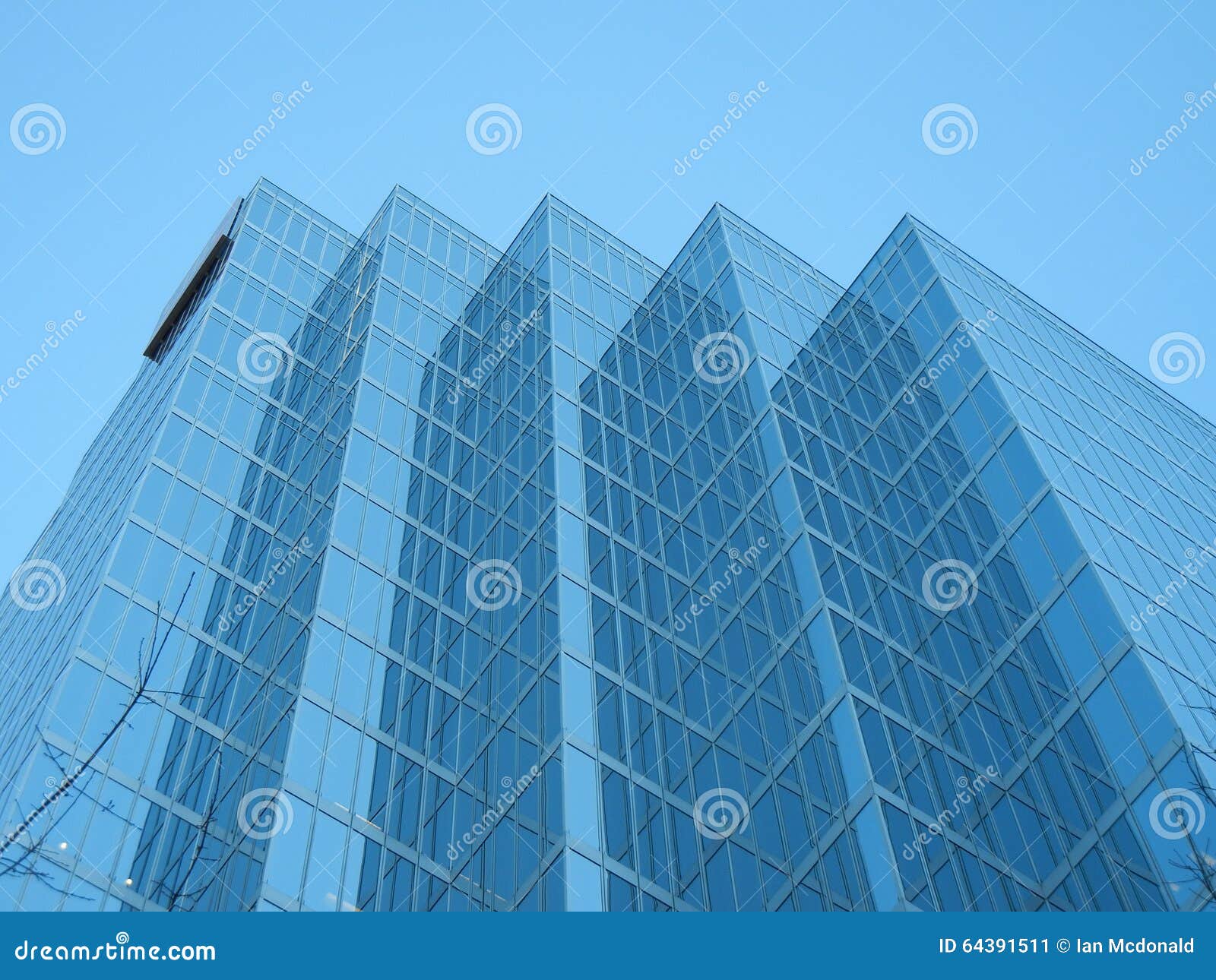 Glass Tower stock image. Image of high, illusions, business - 64391511