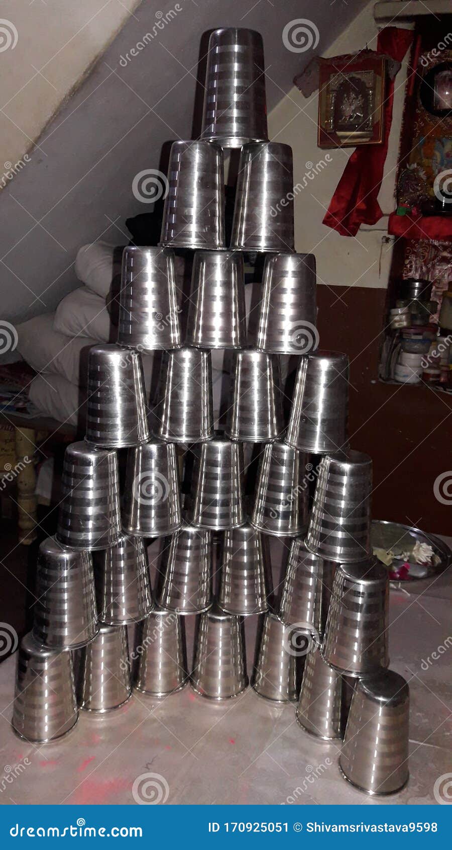 Glass tower on the table. editorial photo. Image of tower - 170925051