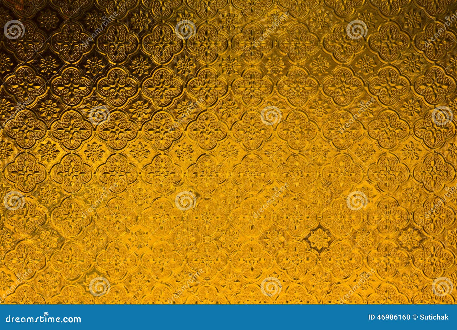 Glass Traditional Thai Style Texture Decorated Stock Photo - Image of ...