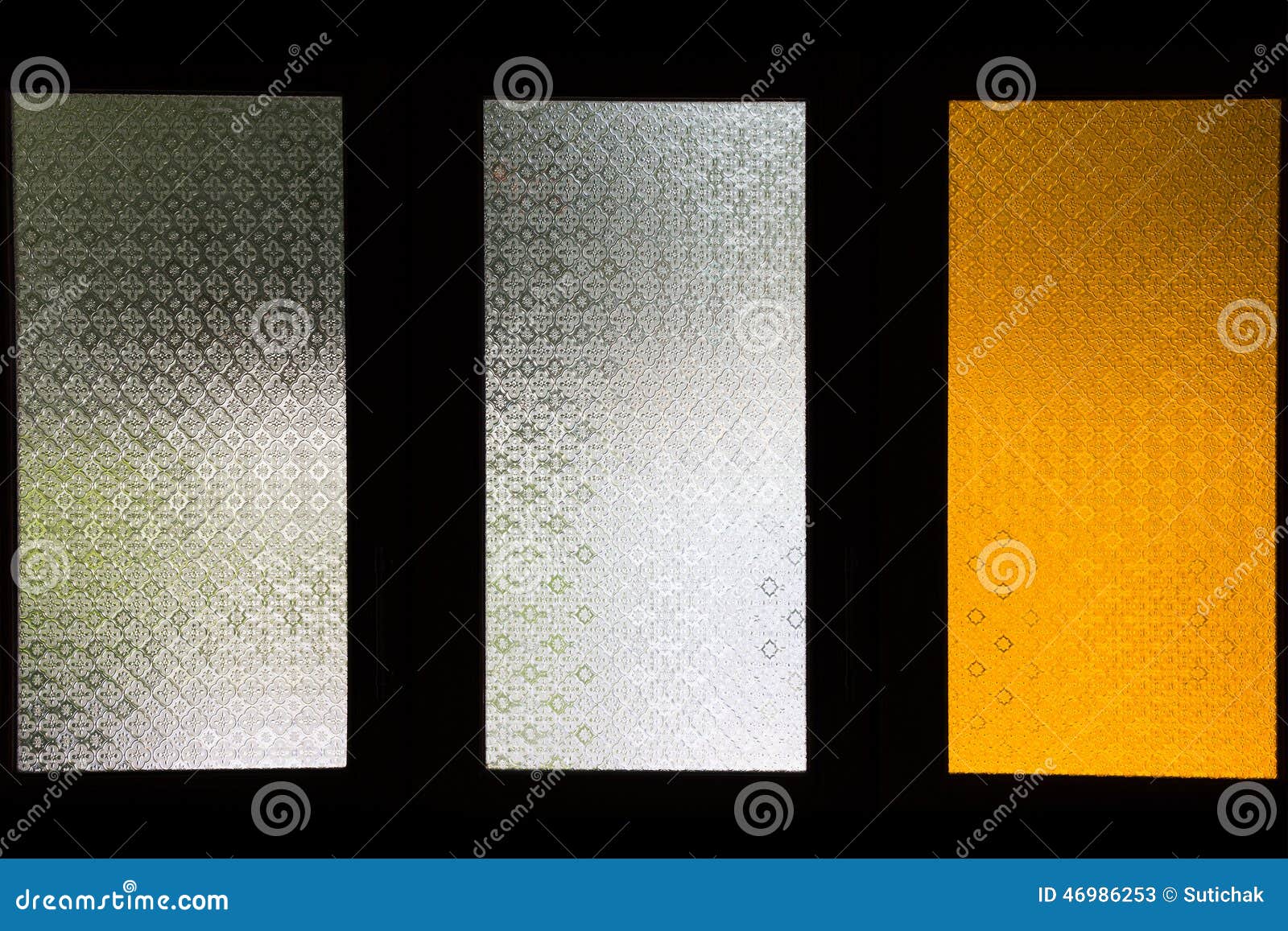 Glass Traditional Thai Style Texture Decorated Stock Image - Image of ...