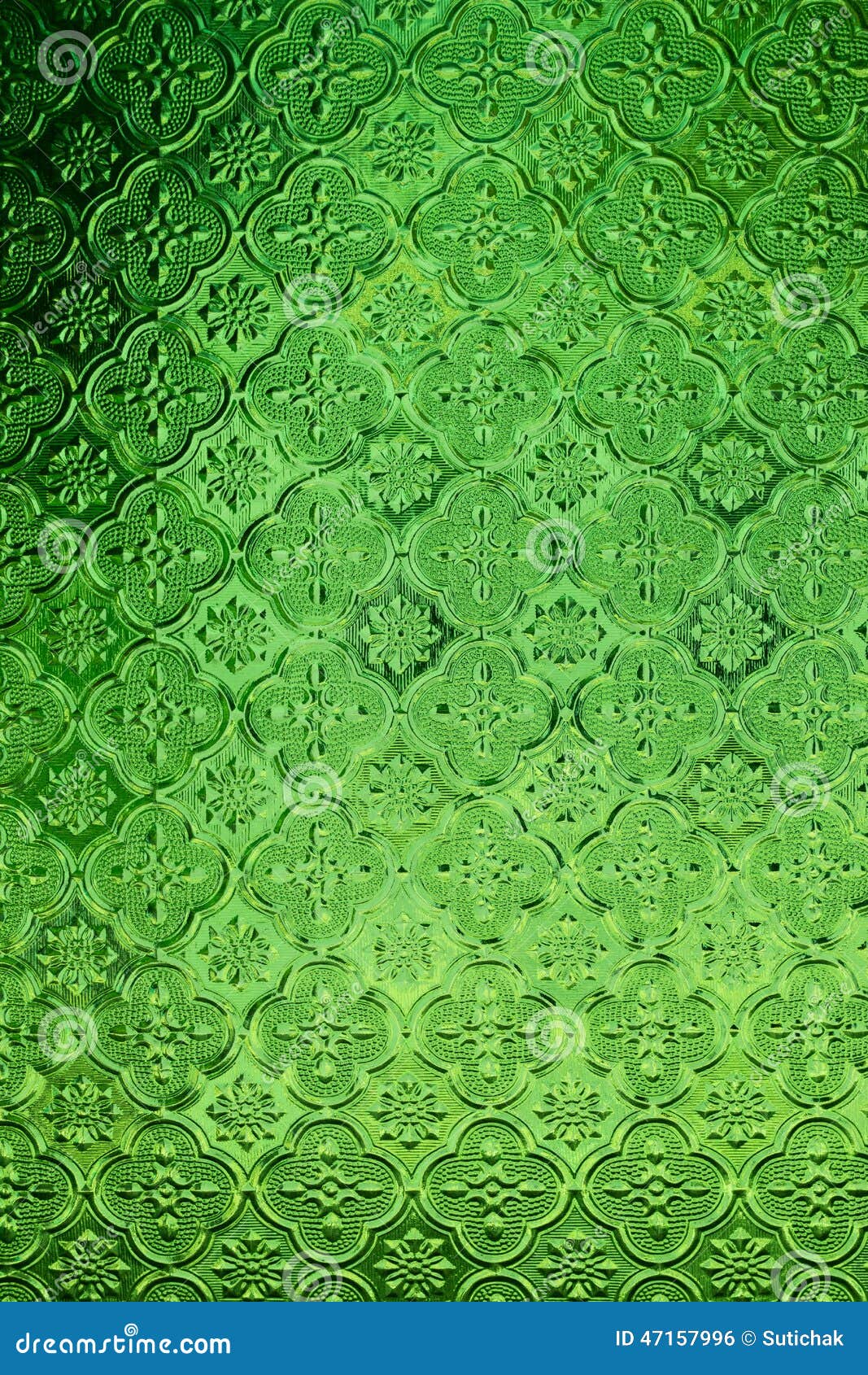 Glass Traditional Thai Style Texture Decorated Stock Photo - Image of ...