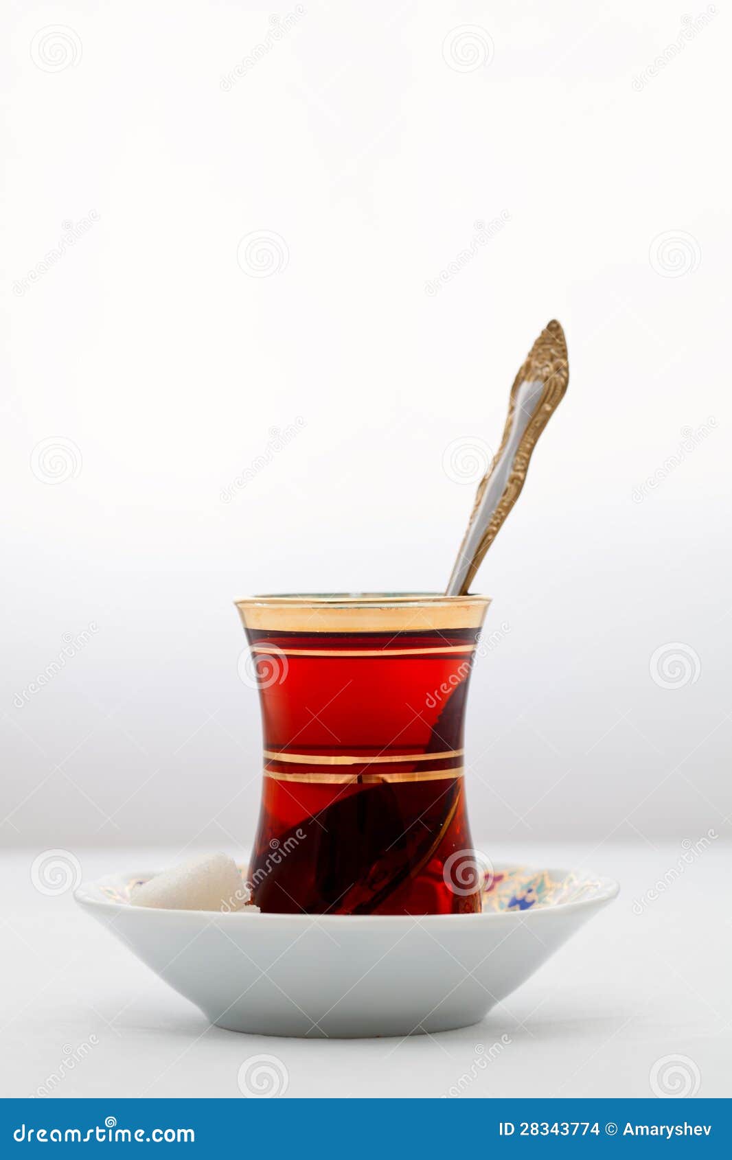 The Glass of Traditional Turkish Tea Stock Photo - Image of food ...