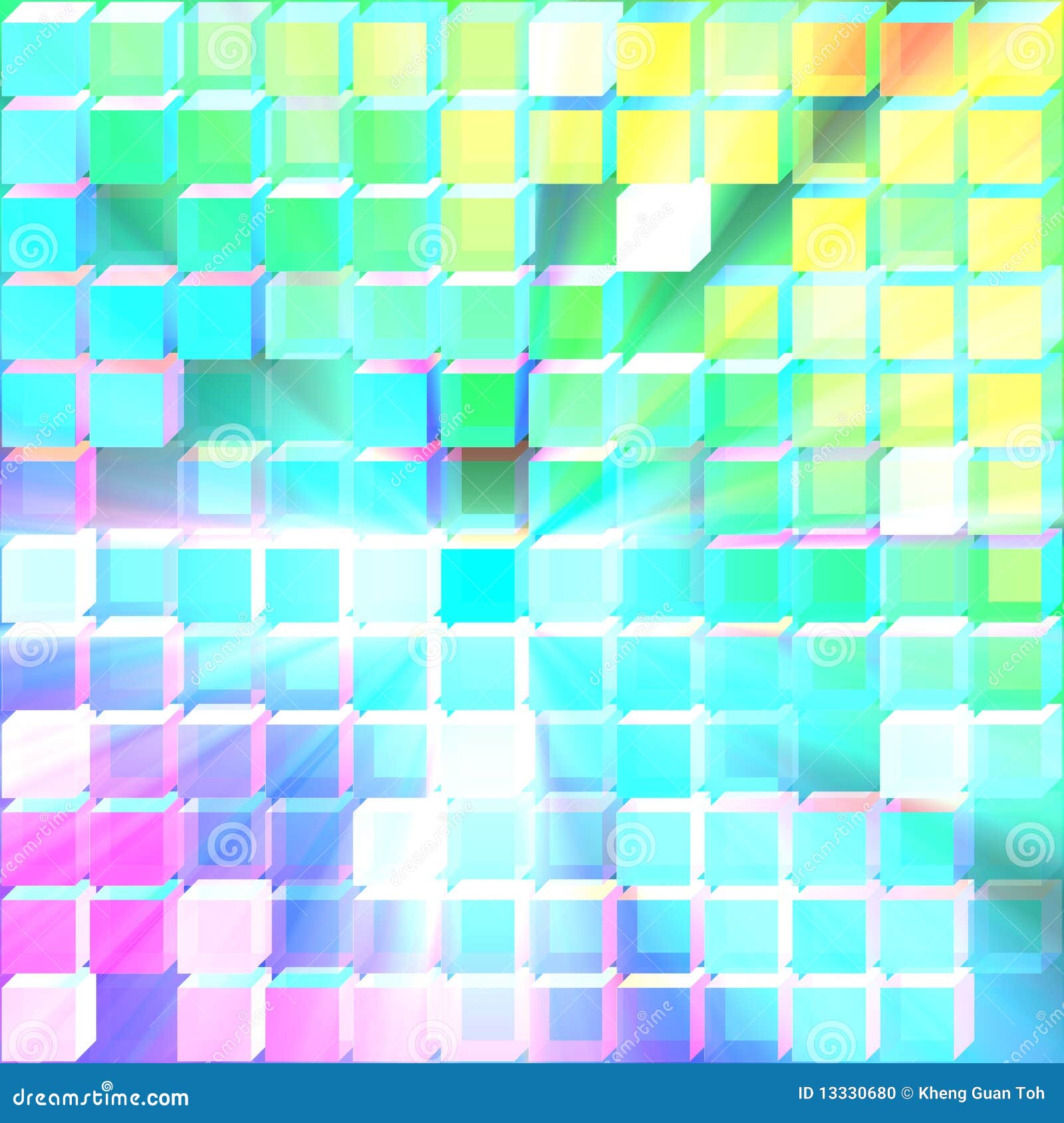 3d Translucent Cubes Cartoon Vector | CartoonDealer.com #8999291