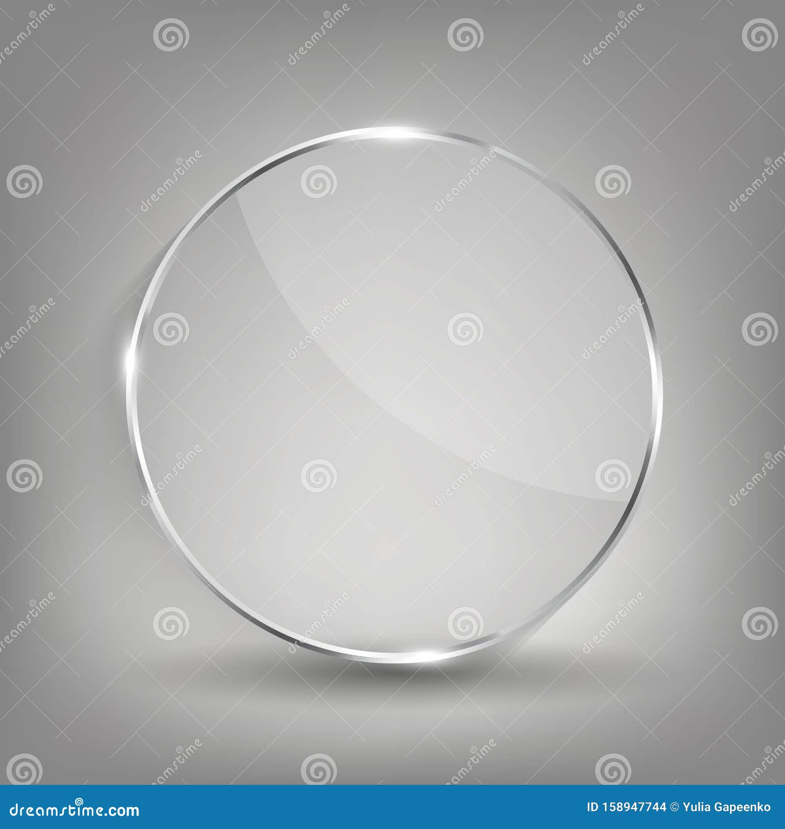Glass Transparency Frame Vector Illustration Stock Illustration ...