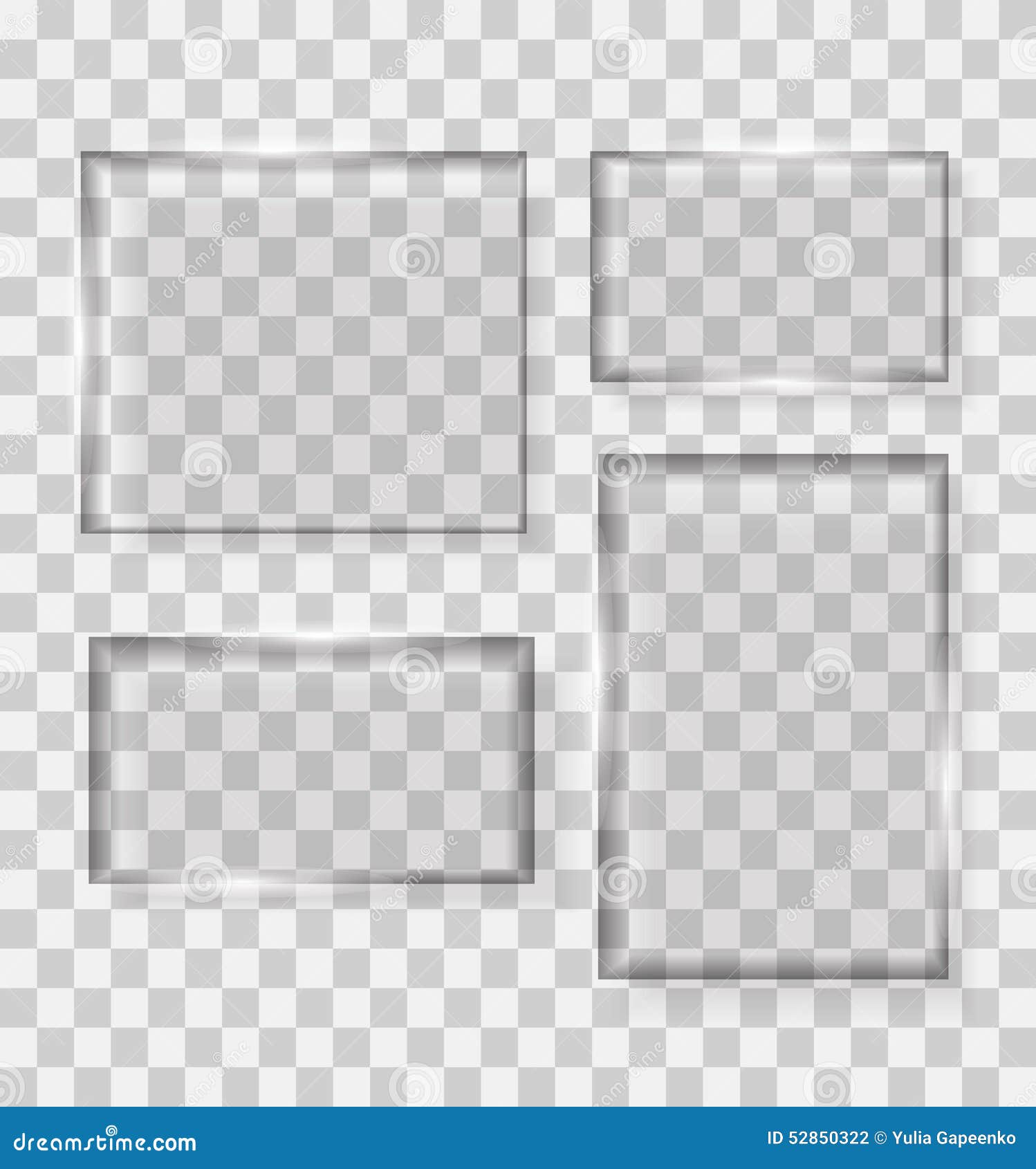 Glass Transparency Frame Vector Illustration Stock Vector ...