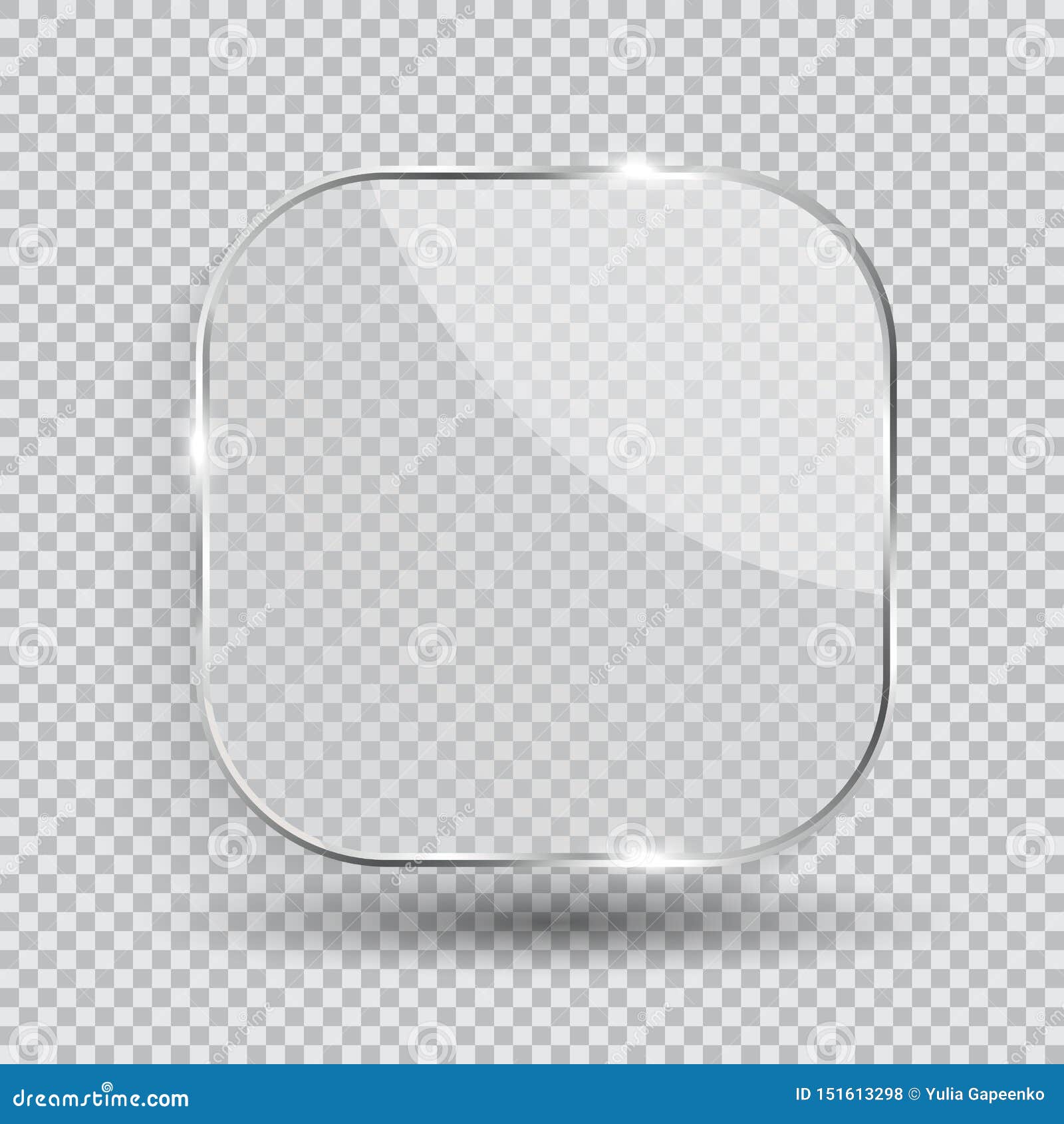 Glass Transparency Frame Vector Illustration Stock Vector ...