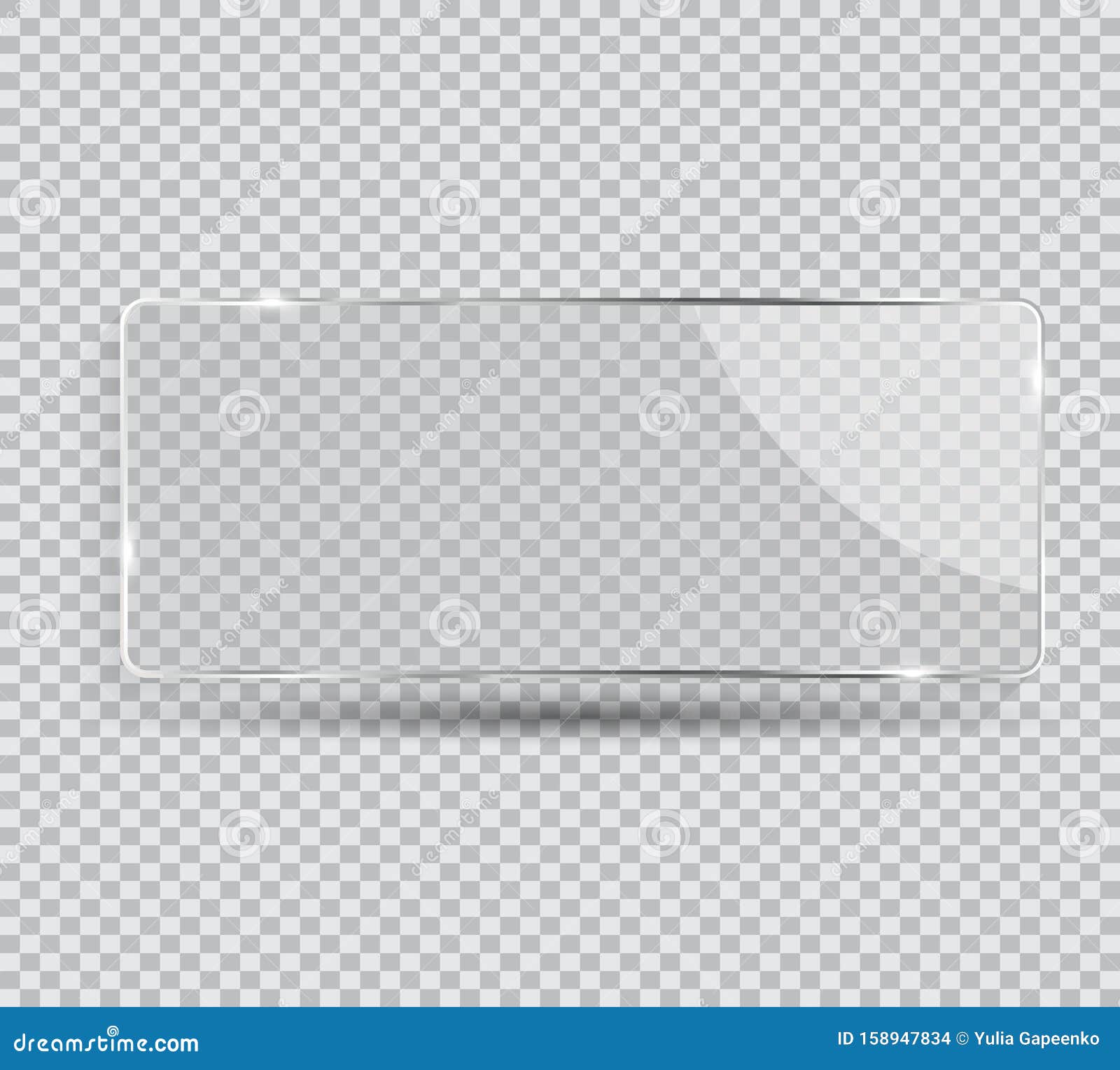 Glass Transparency Frame Vector Illustration Stock Illustration ...