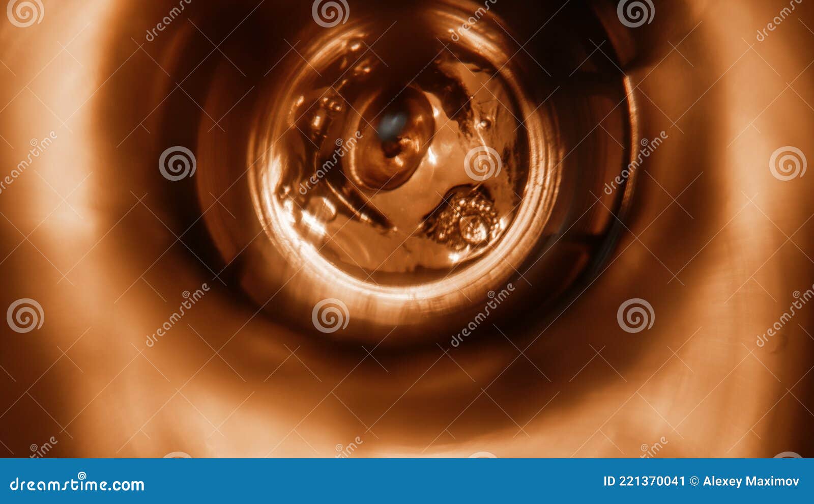 Glass Transparent Lamp Night Light with Discs Inside and Air Bubbles ...