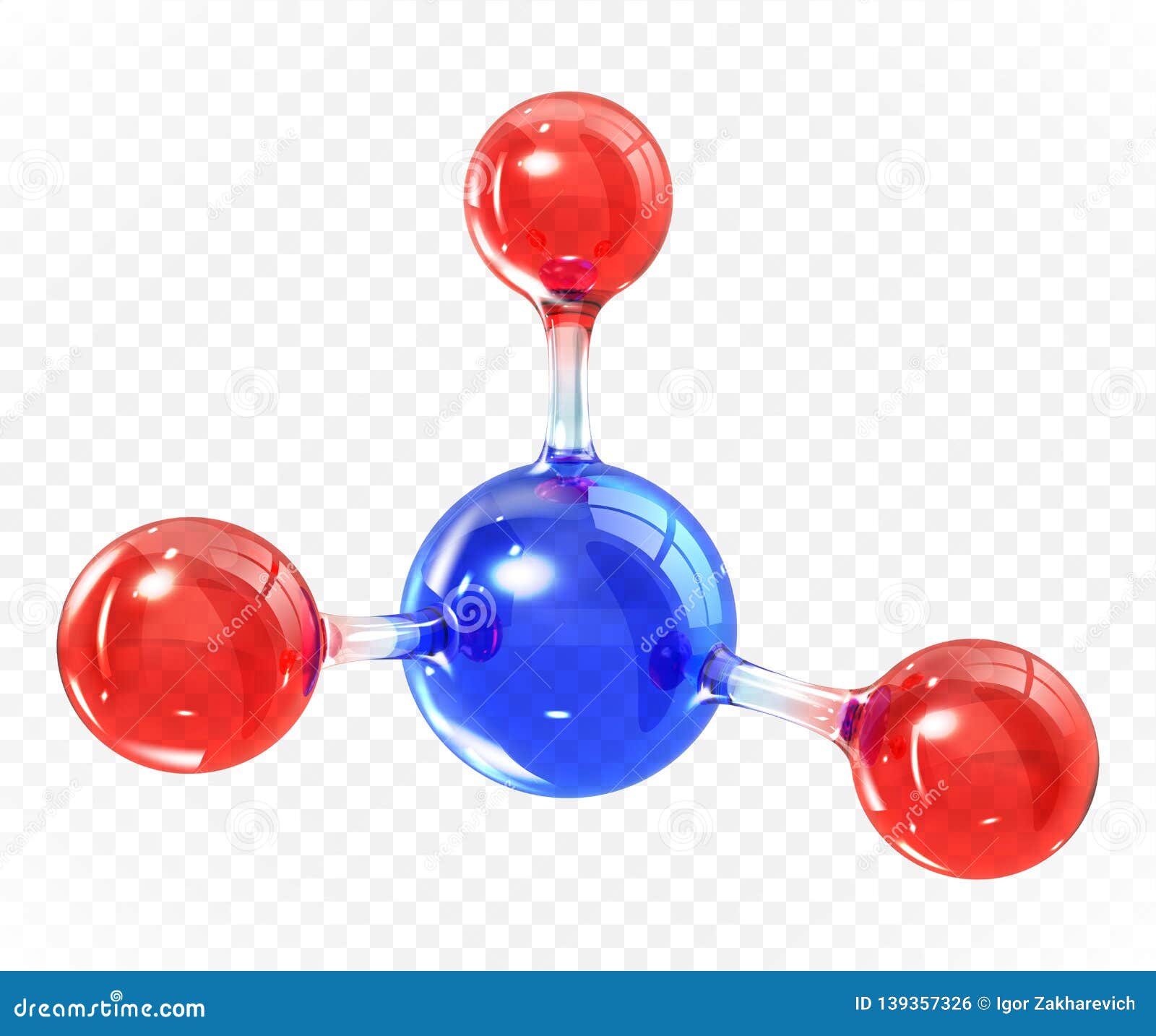 3d Transparent Molecule On A White Background Stock Photography ...