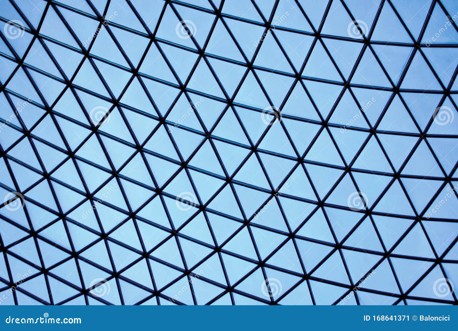 Glass triangle stock image. Image of metal, light, city - 168641371