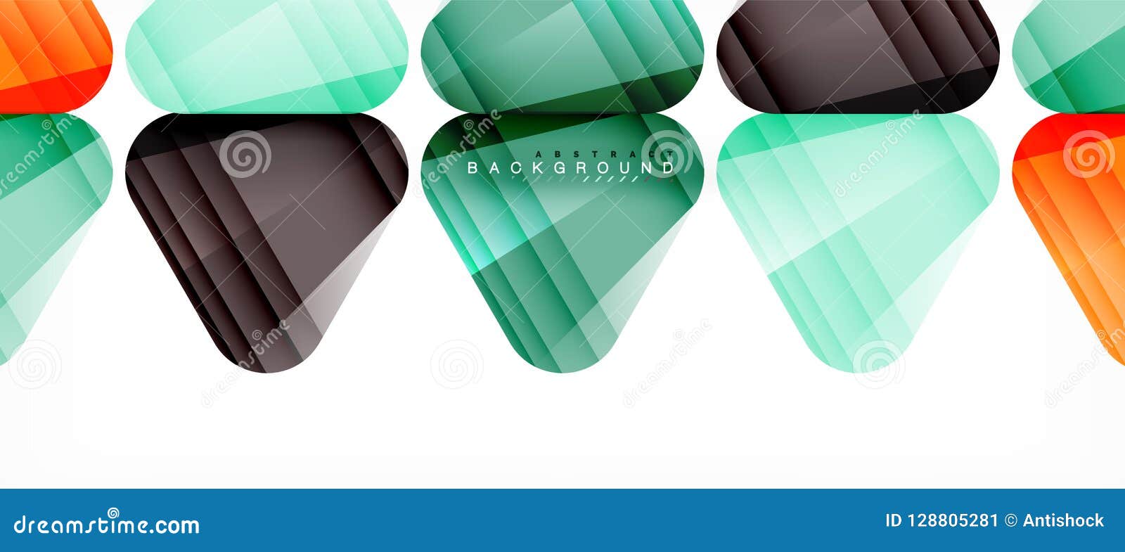 Glass Triangles Modern Geometric Composition, Abstract Background Stock ...