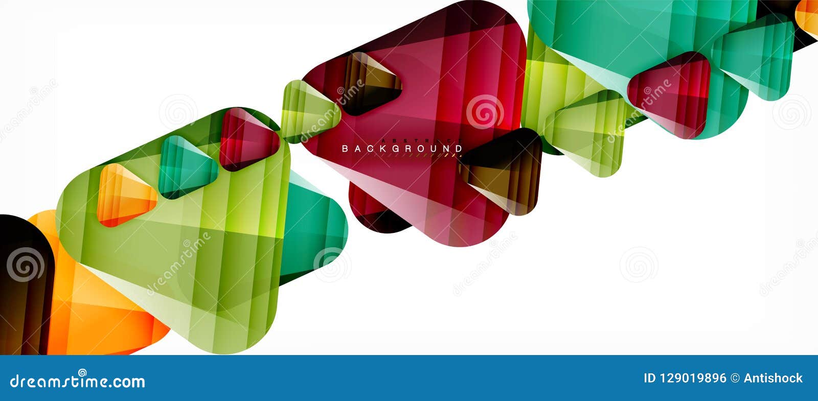 Glass Triangles Modern Geometric Composition, Abstract Background Stock ...