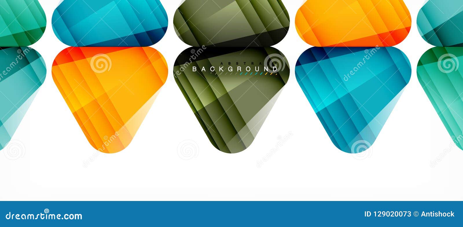 Glass Triangles Modern Geometric Composition, Abstract Background Stock ...