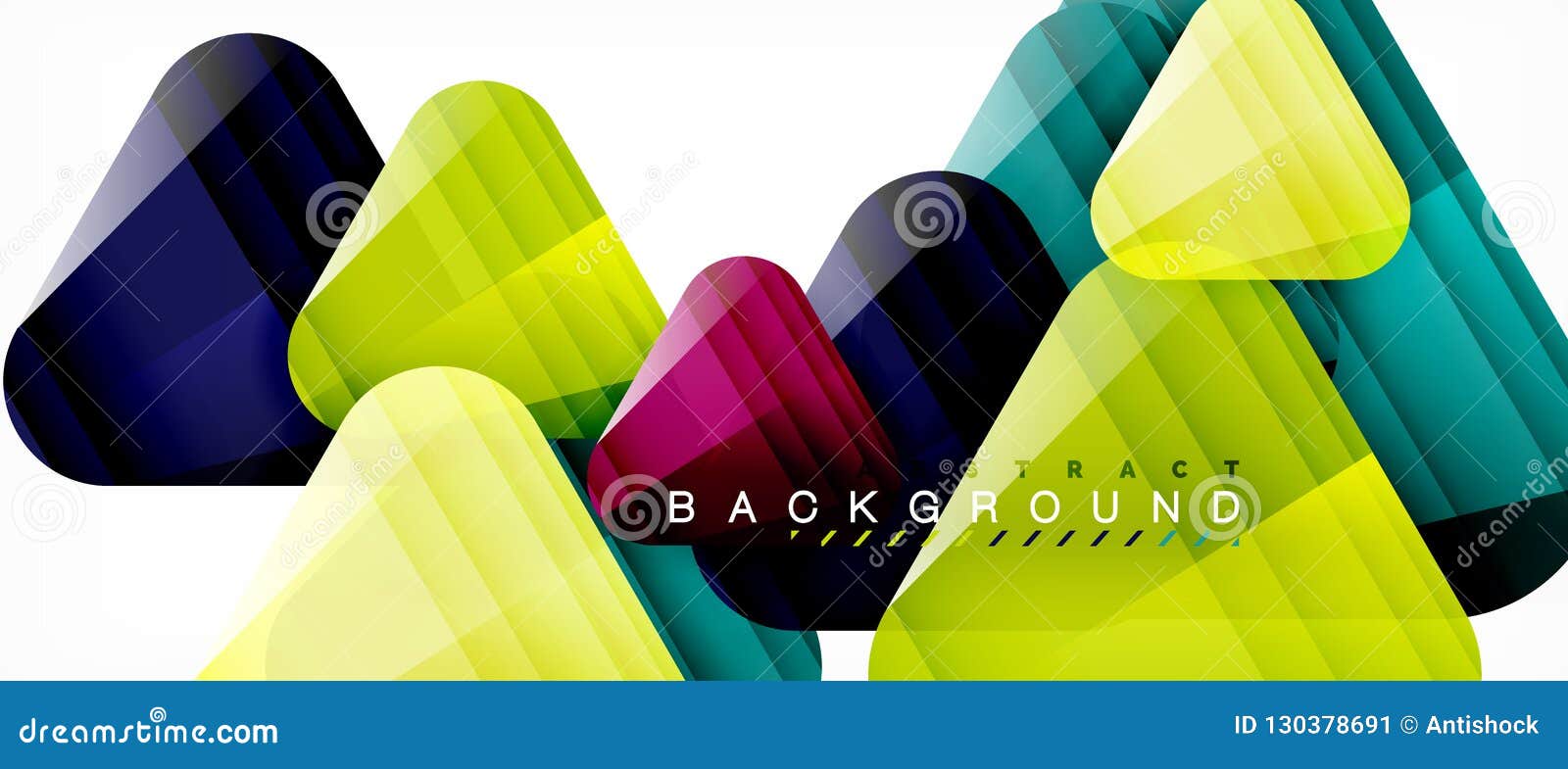 Glass Triangles Modern Geometric Composition, Abstract Background Stock ...