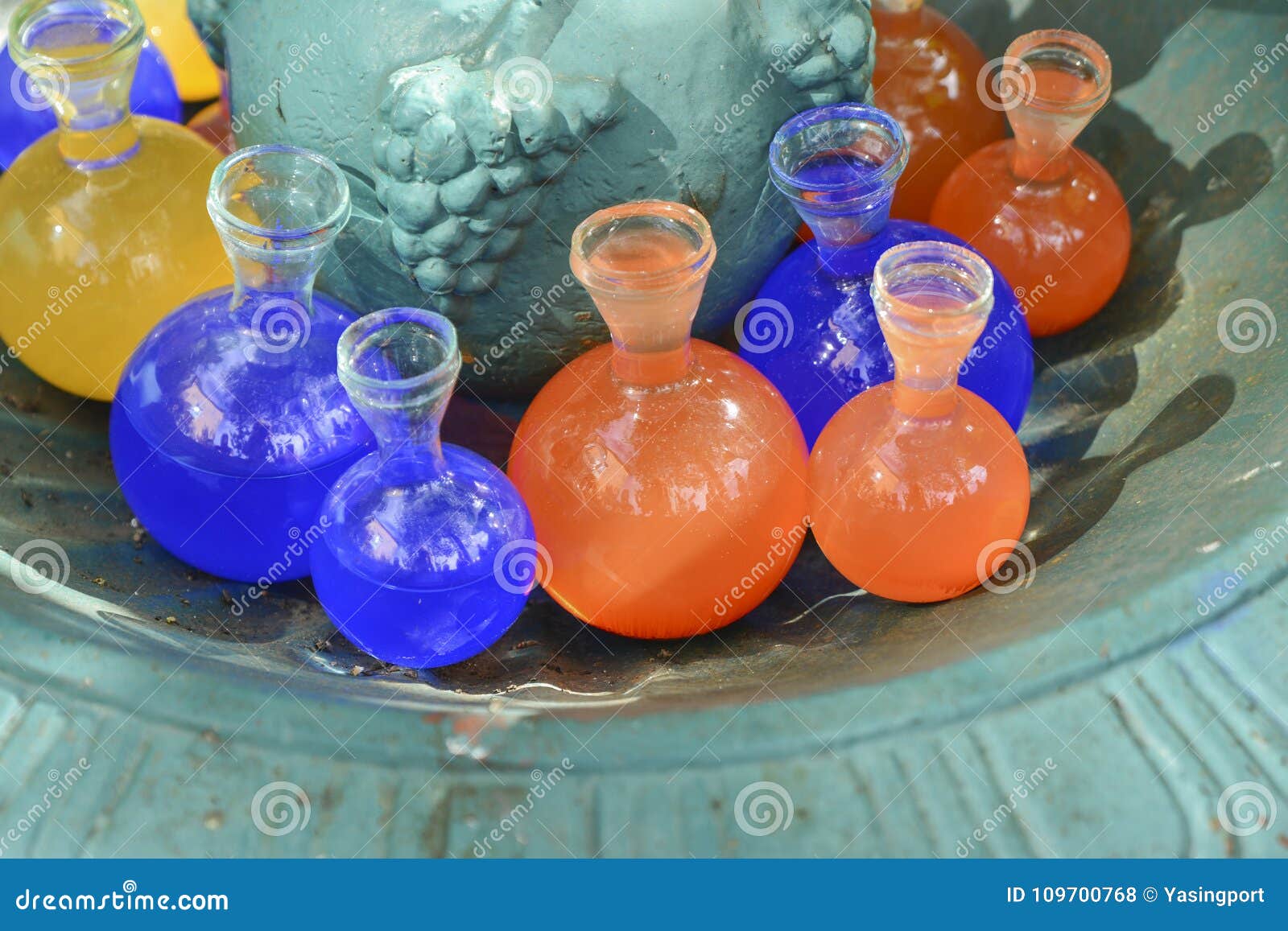 Glass Tubes with Multi-colored Liquid Stock Photo - Image of cylinder ...