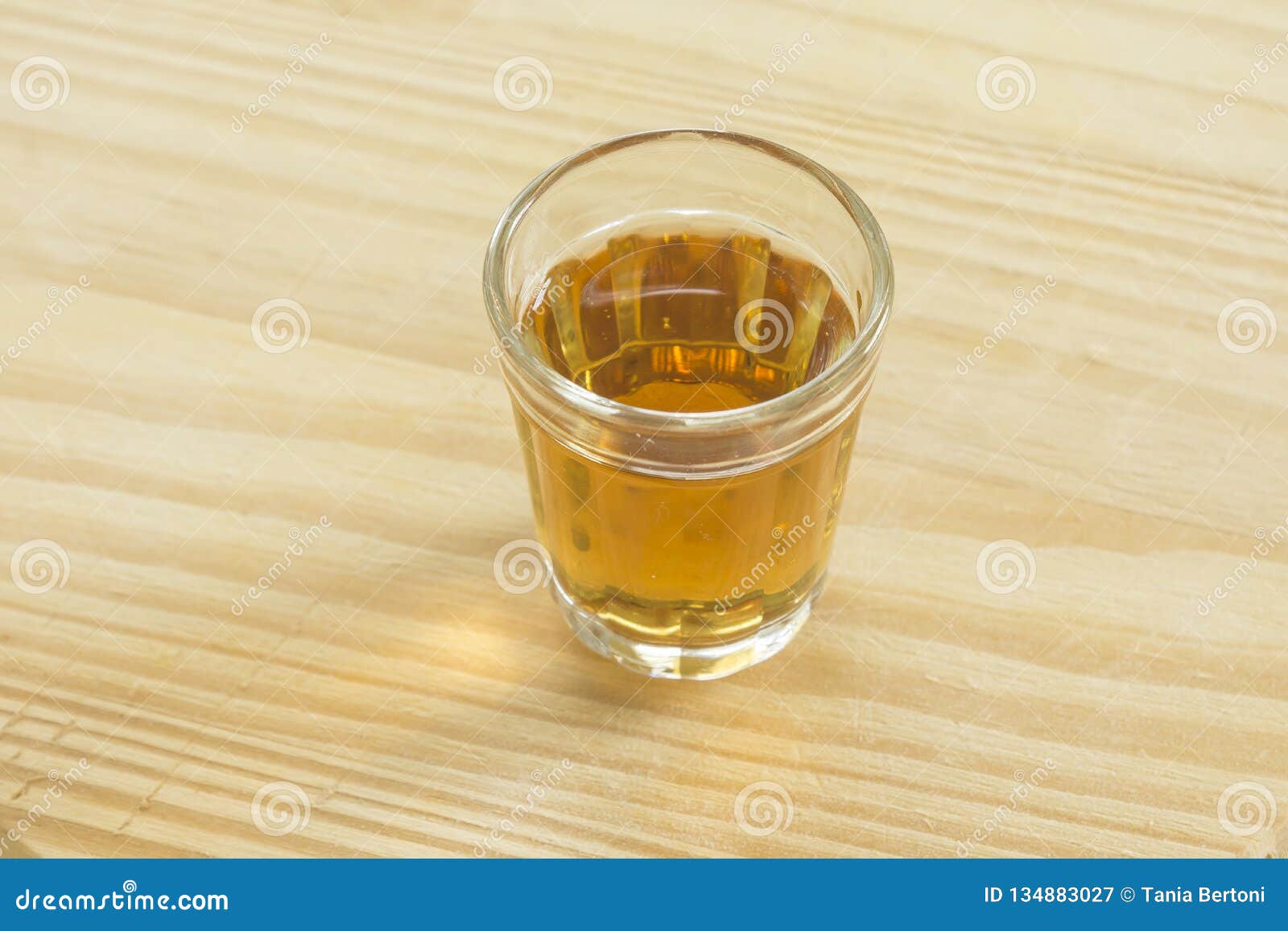 Glass of a Typical Brazilian Sugarcane Liqueur Called Cachaca Stock ...