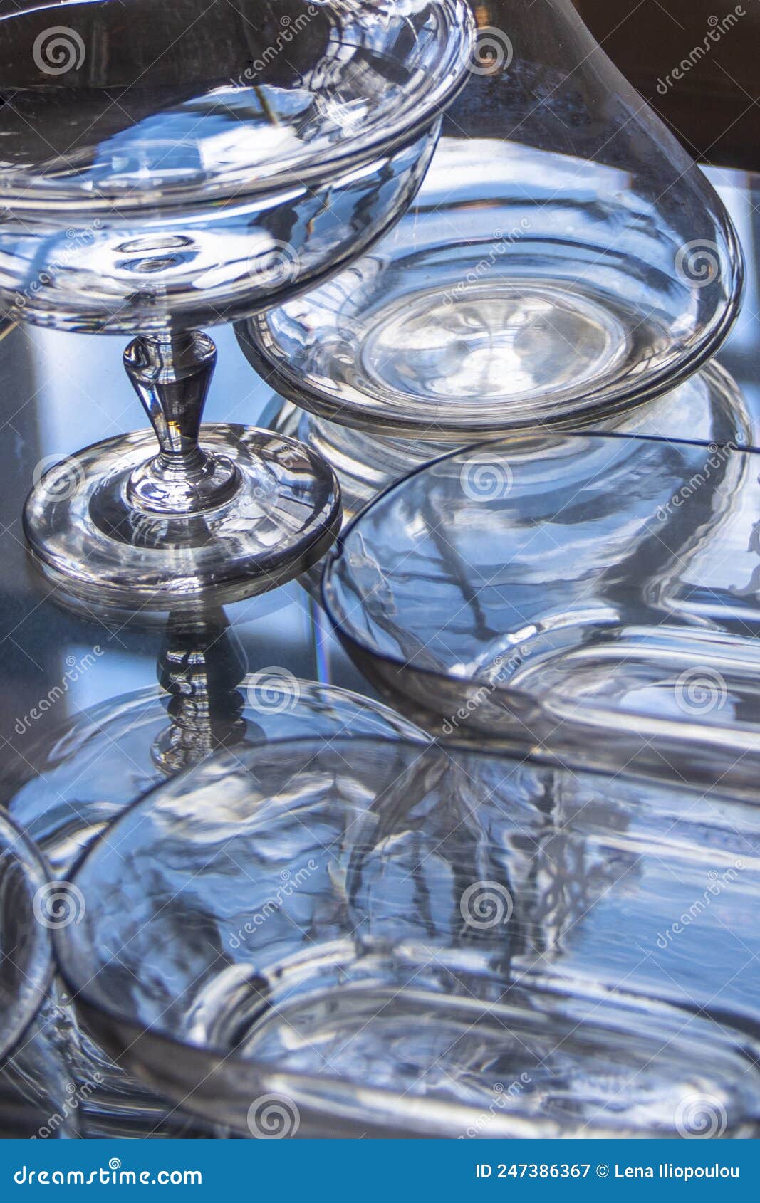 Glass Utensils in Different Forms Stock Image - Image of indoors, copy ...