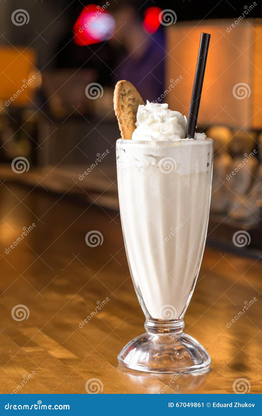 Glass of vanilla milkshake stock image. Image of juice - 67049861