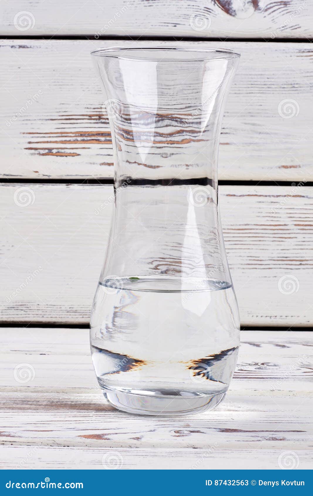 Glass vase with water. stock image. Image of natural - 87432563