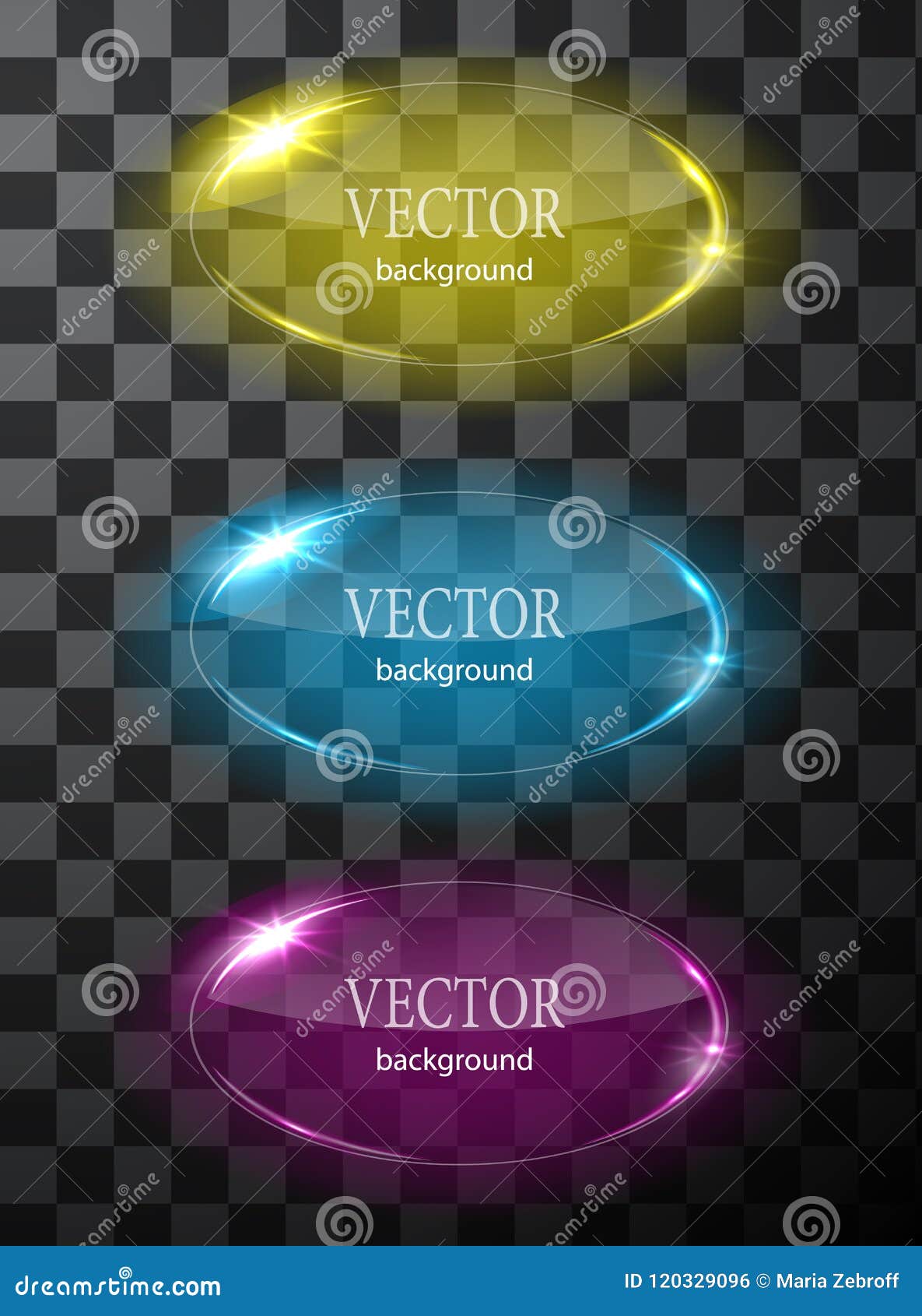 Glass Vector Circle Plane. Easy Editable Background Stock Vector ...