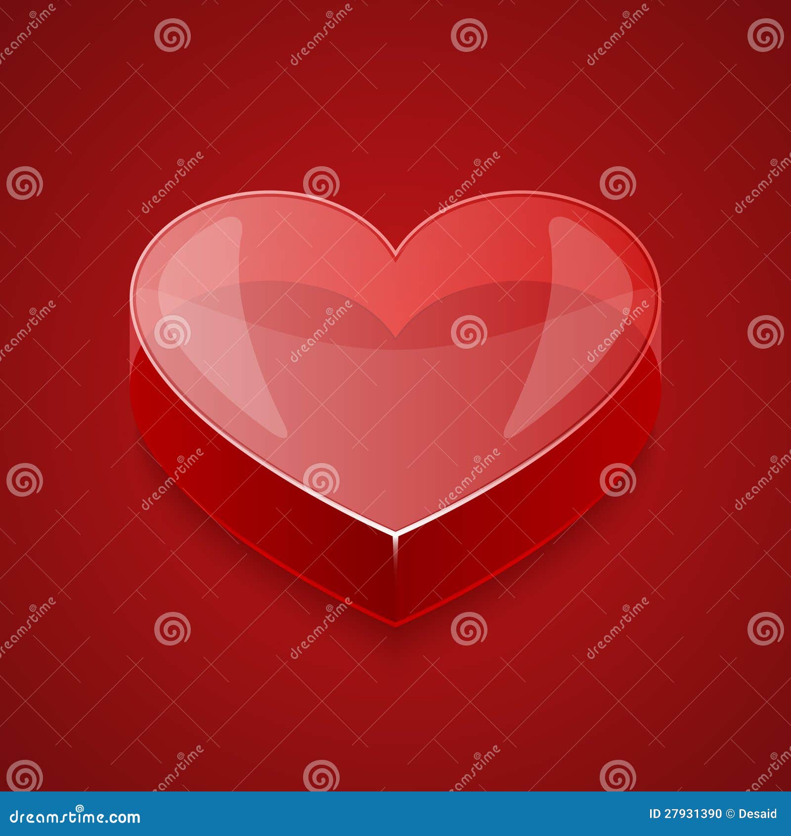 Glass Vector heart stock vector. Illustration of blue - 27931390