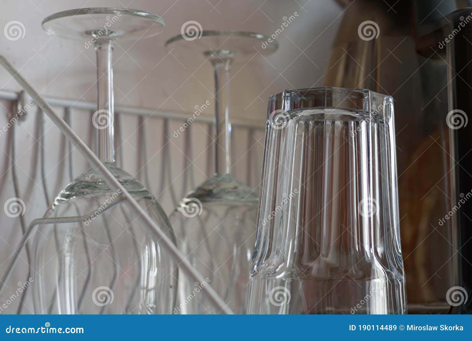 Glass vessels drying stock image. Image of glass, glasses - 190114489