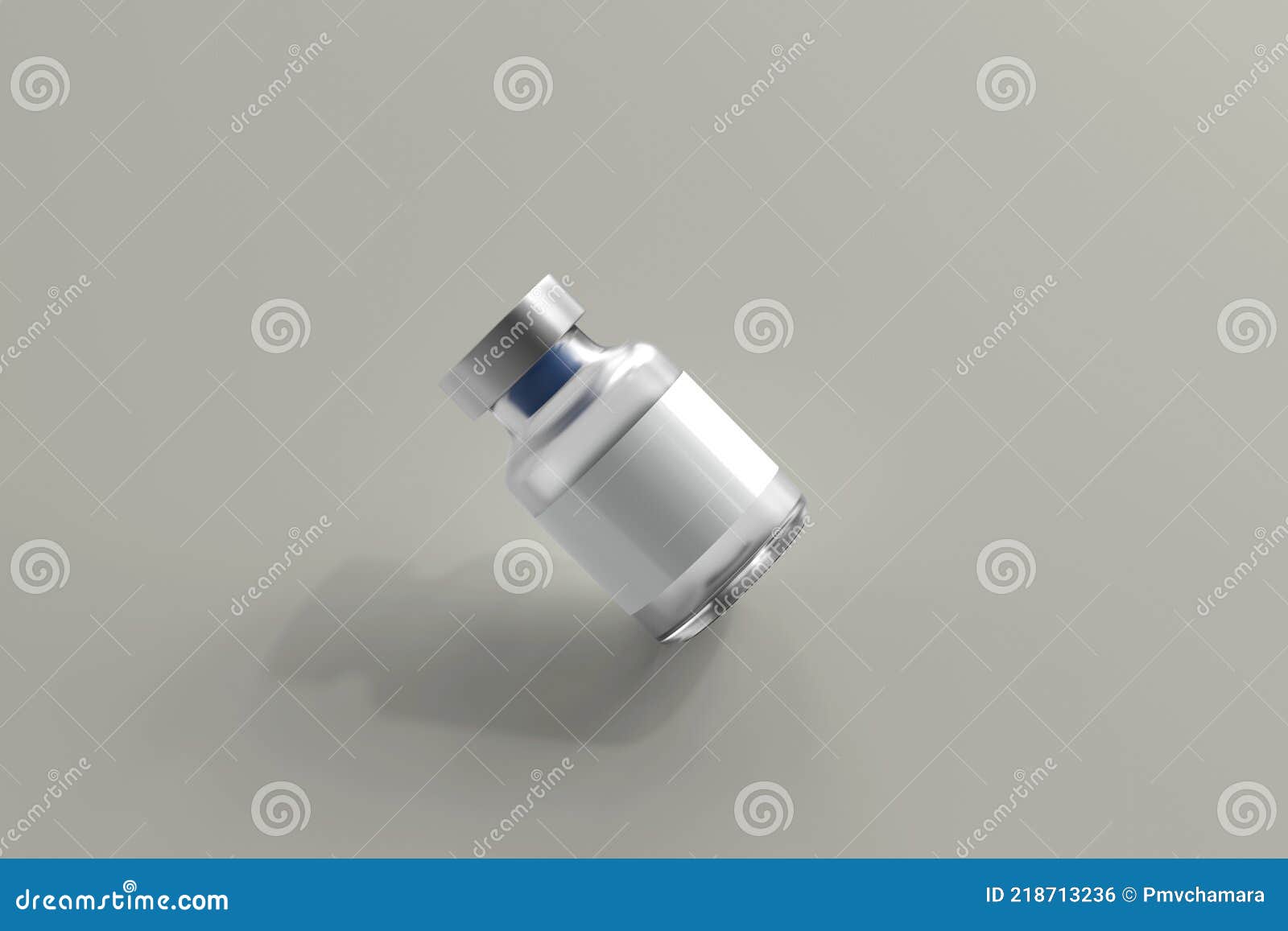 Glass Vial Bottle 3D Rendering Stock Illustration - Illustration of ...