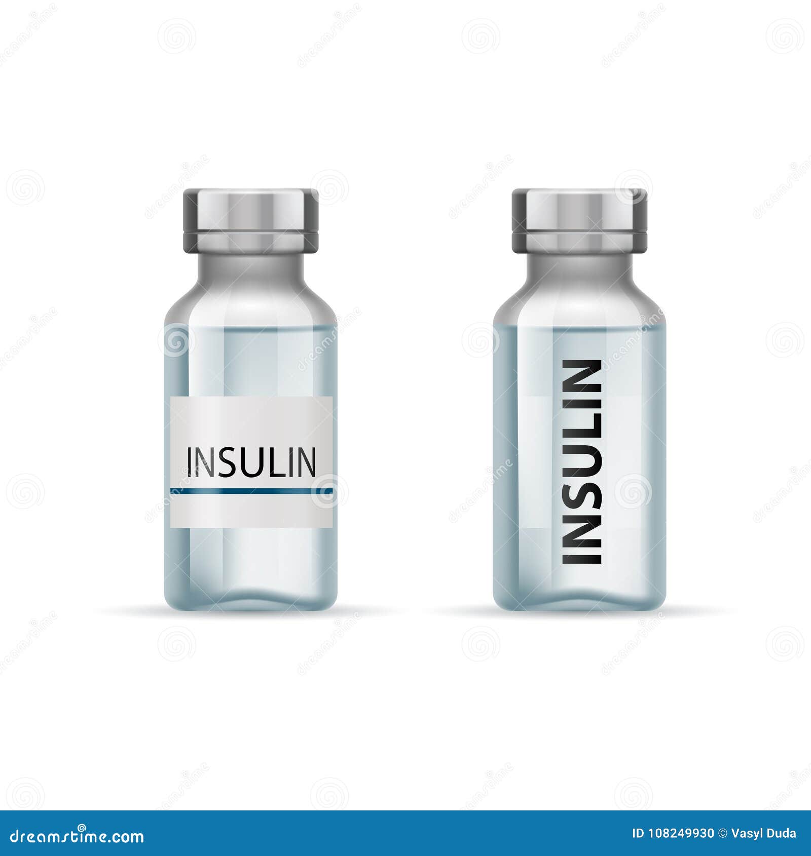 Insulin Bottles stock vector. Illustration of laboratory - 108249930