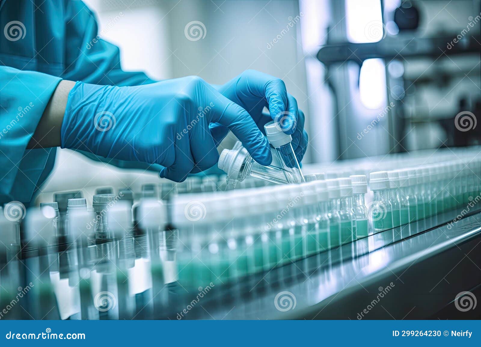 Glass vials in laboratory stock photo. Image of experimentation - 299264230