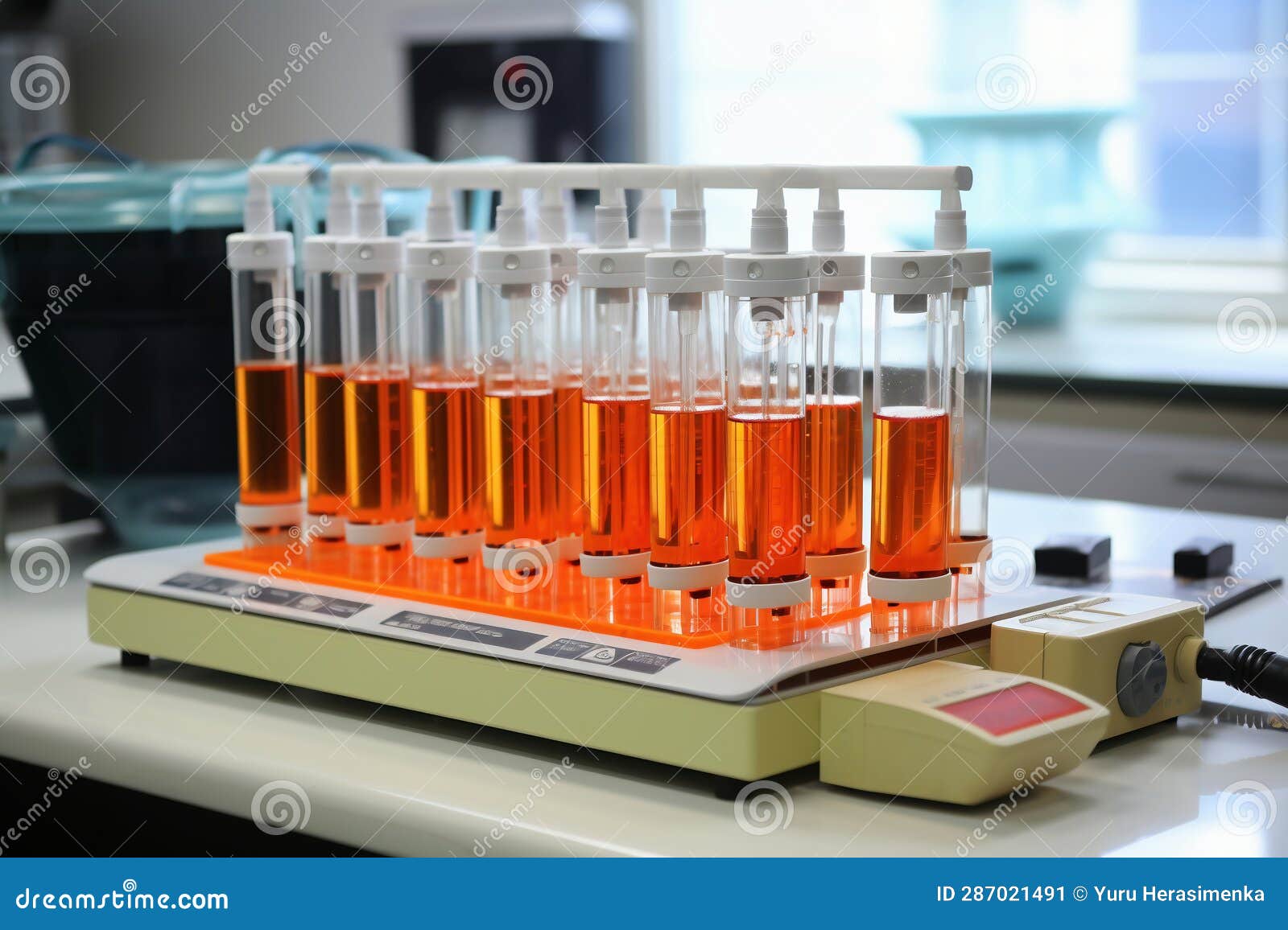 Glass Vials for Liquid Samples. Laboratory Equipment for Dispensing ...