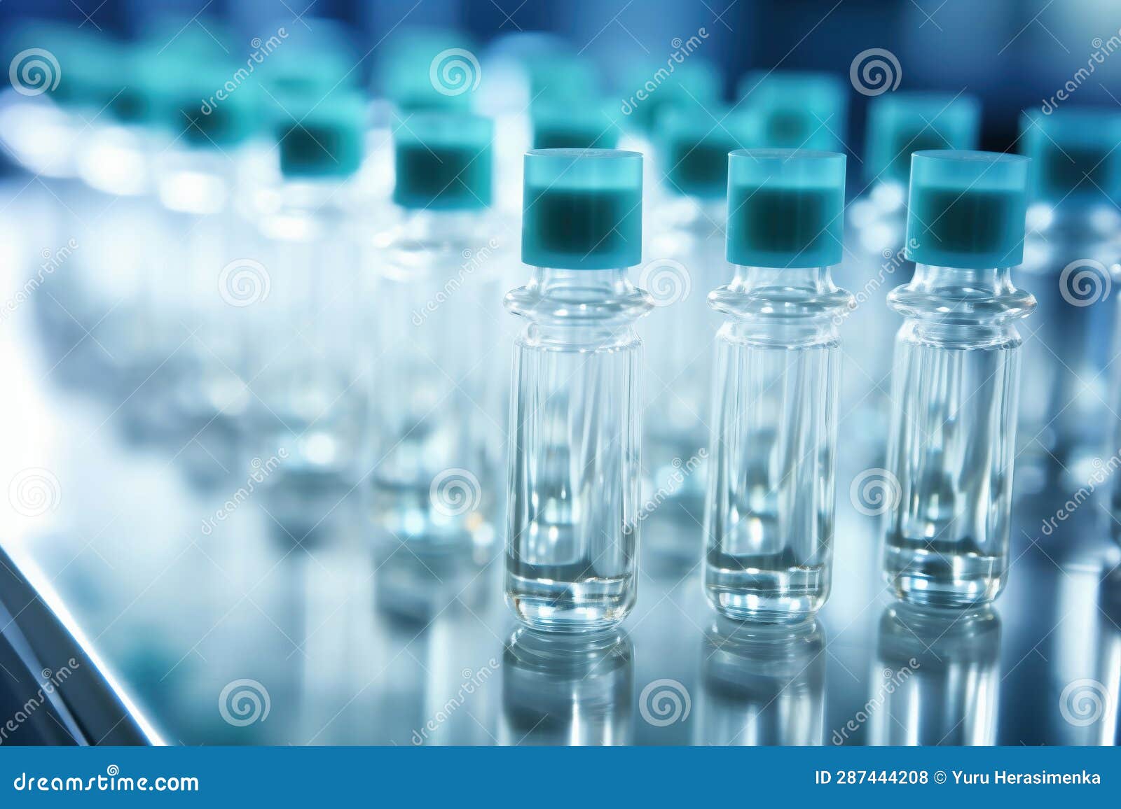 Glass Vials for Liquid Samples. Laboratory Equipment for Dispensing ...