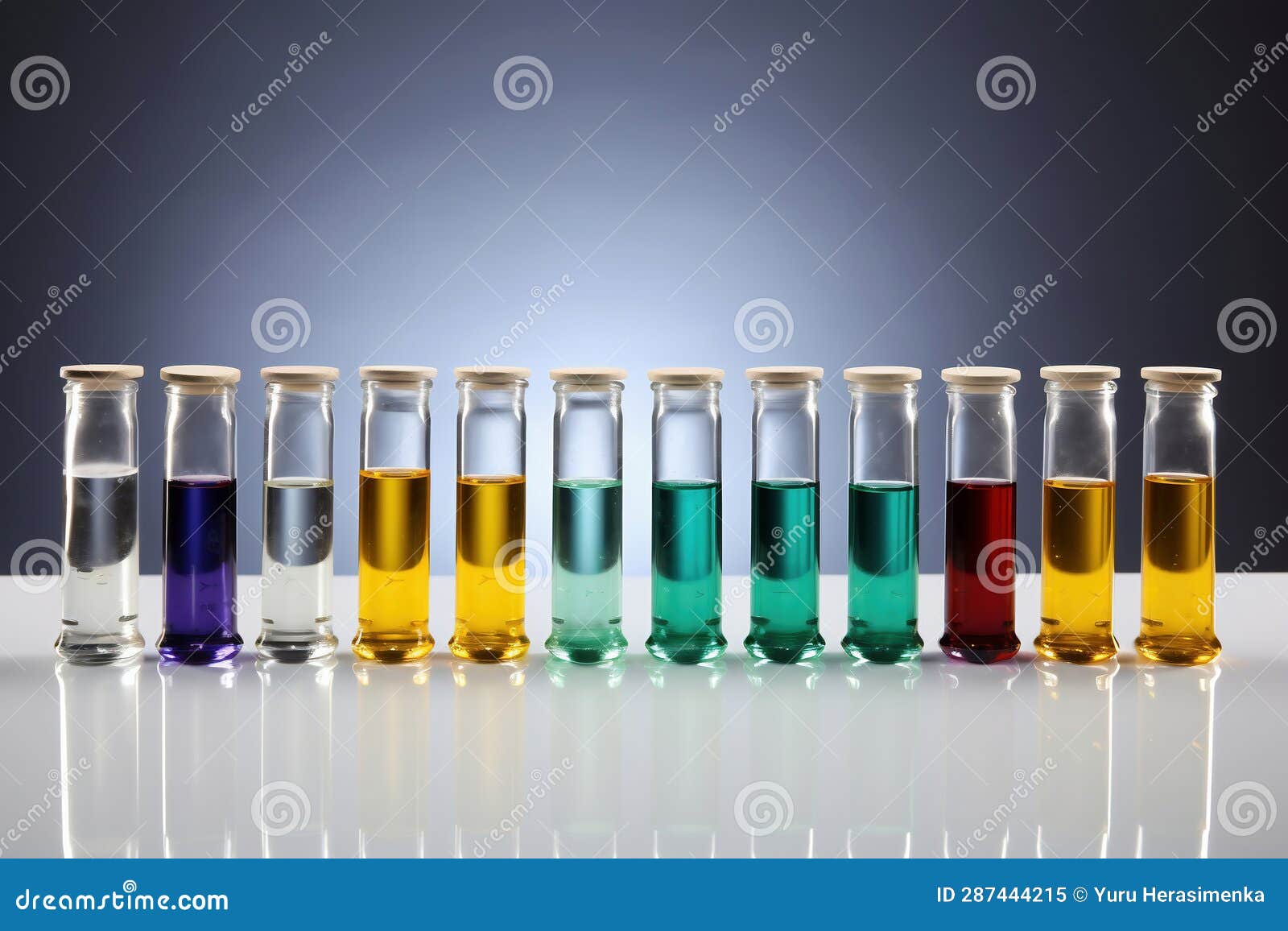 Glass Vials for Liquid Samples. Laboratory Equipment for Dispensing ...