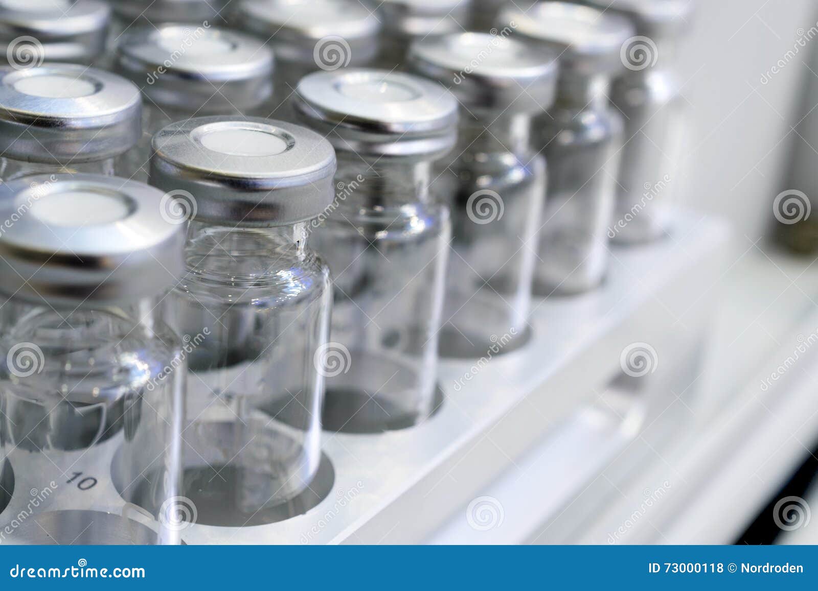 Glass Vials for Liquid Samples. Stock Photo - Image of industry ...