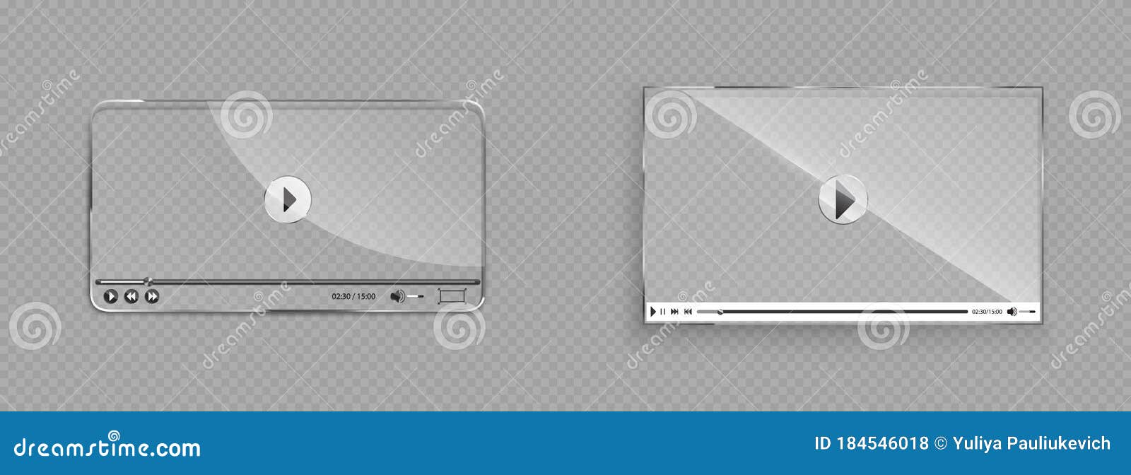 Red Play Rewind Button Icon. Play Button Logo In Red. Vector ...