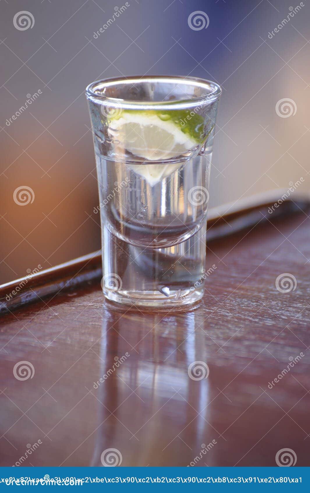 A Glass of Vodka on the Table with Lemon Stock Image - Image of drink ...