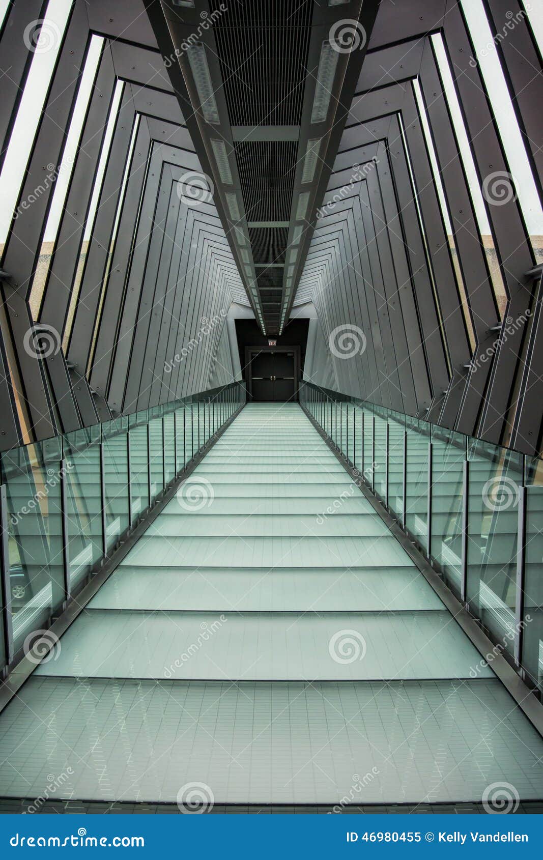 Glass Walkway stock image. Image of corridor, ribs, detail - 46980455