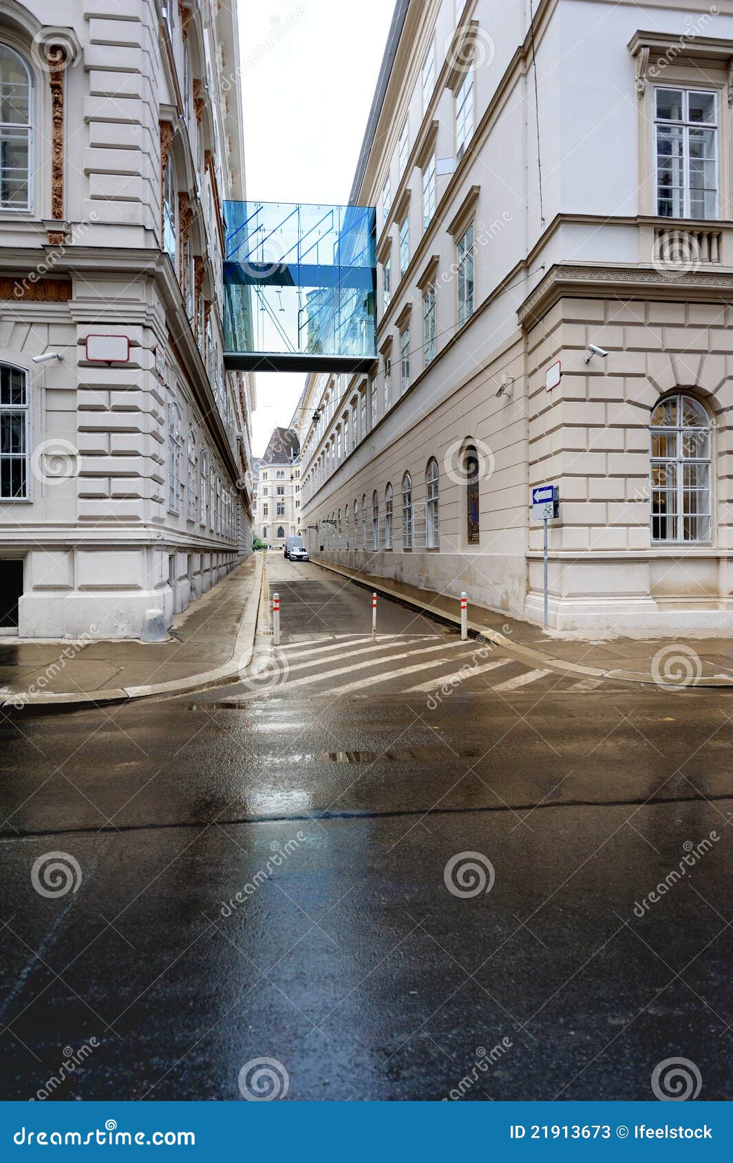 Glass Walkway between Two Buildings Stock Image - Image of contemporary ...